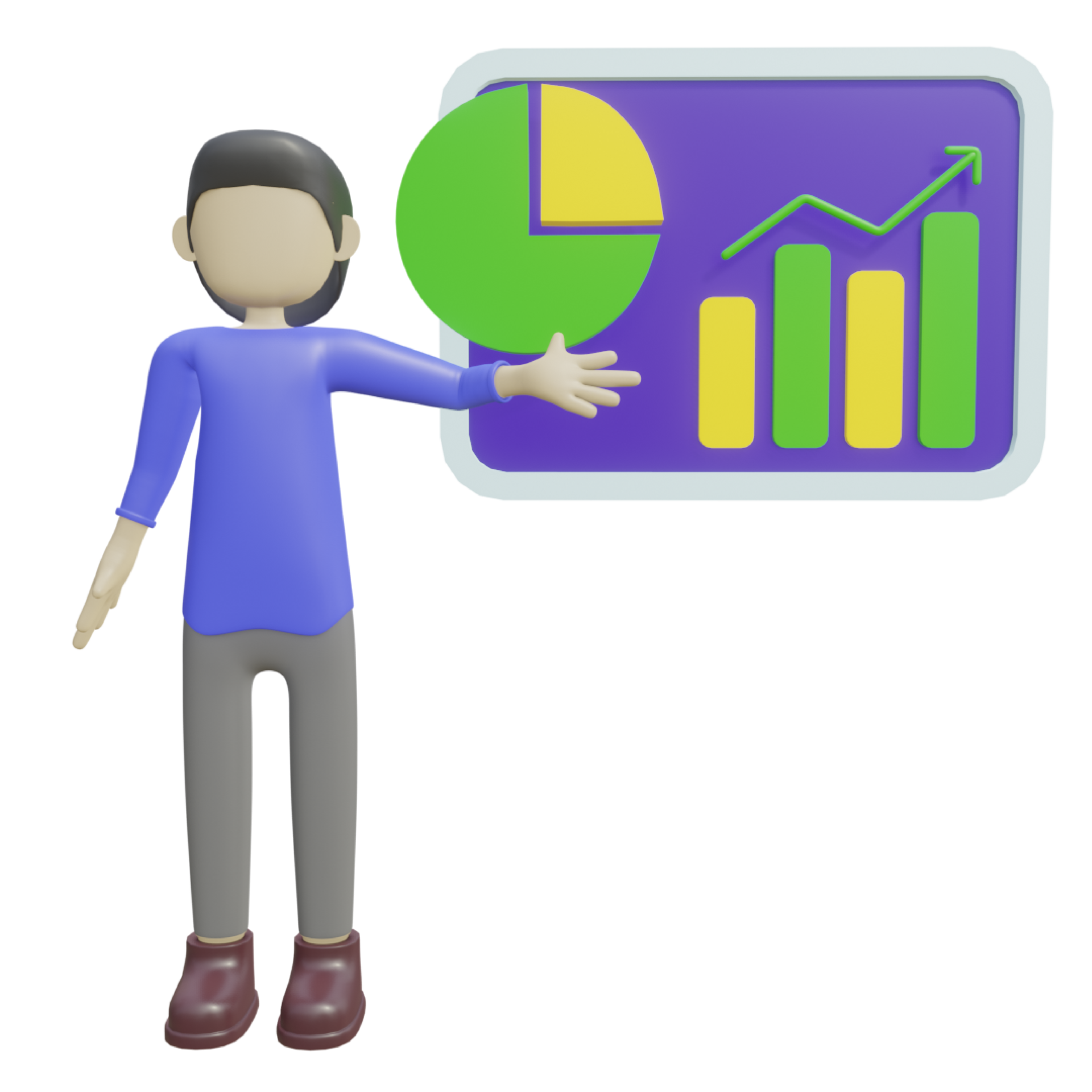 3D Character Illustration Business Presentation 27143318 PNG