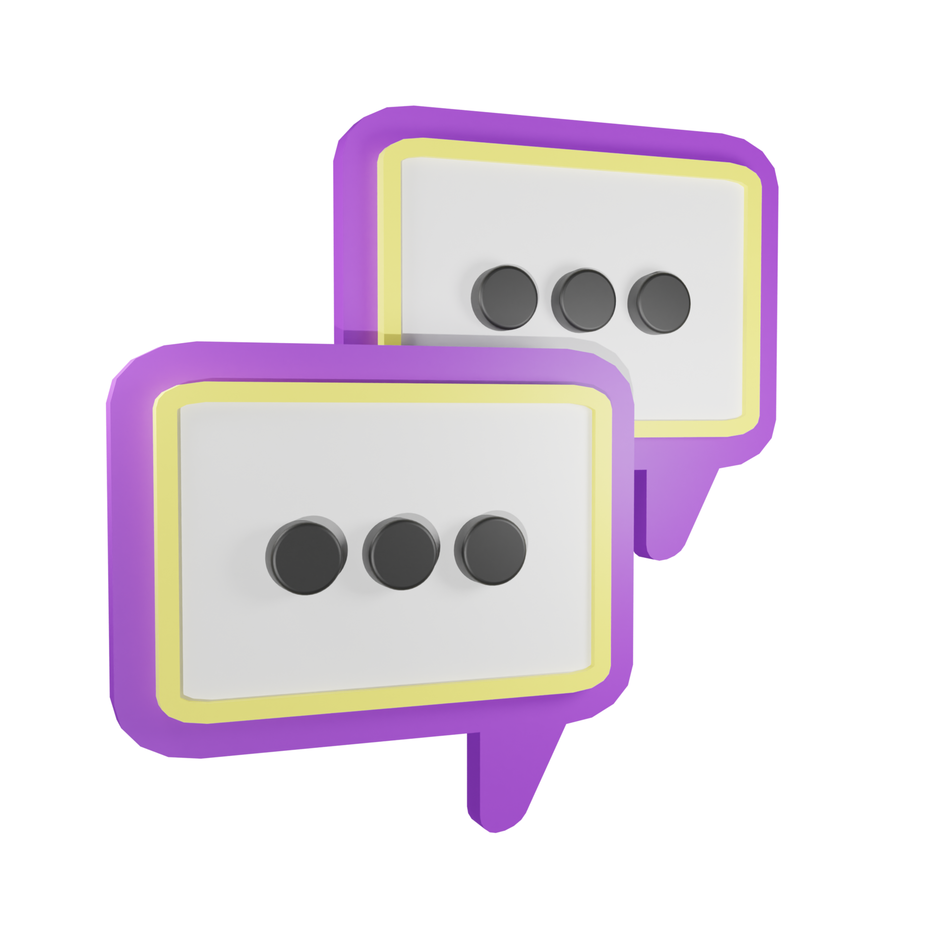 3d Speech Bubbles Illustration 27143328 Png