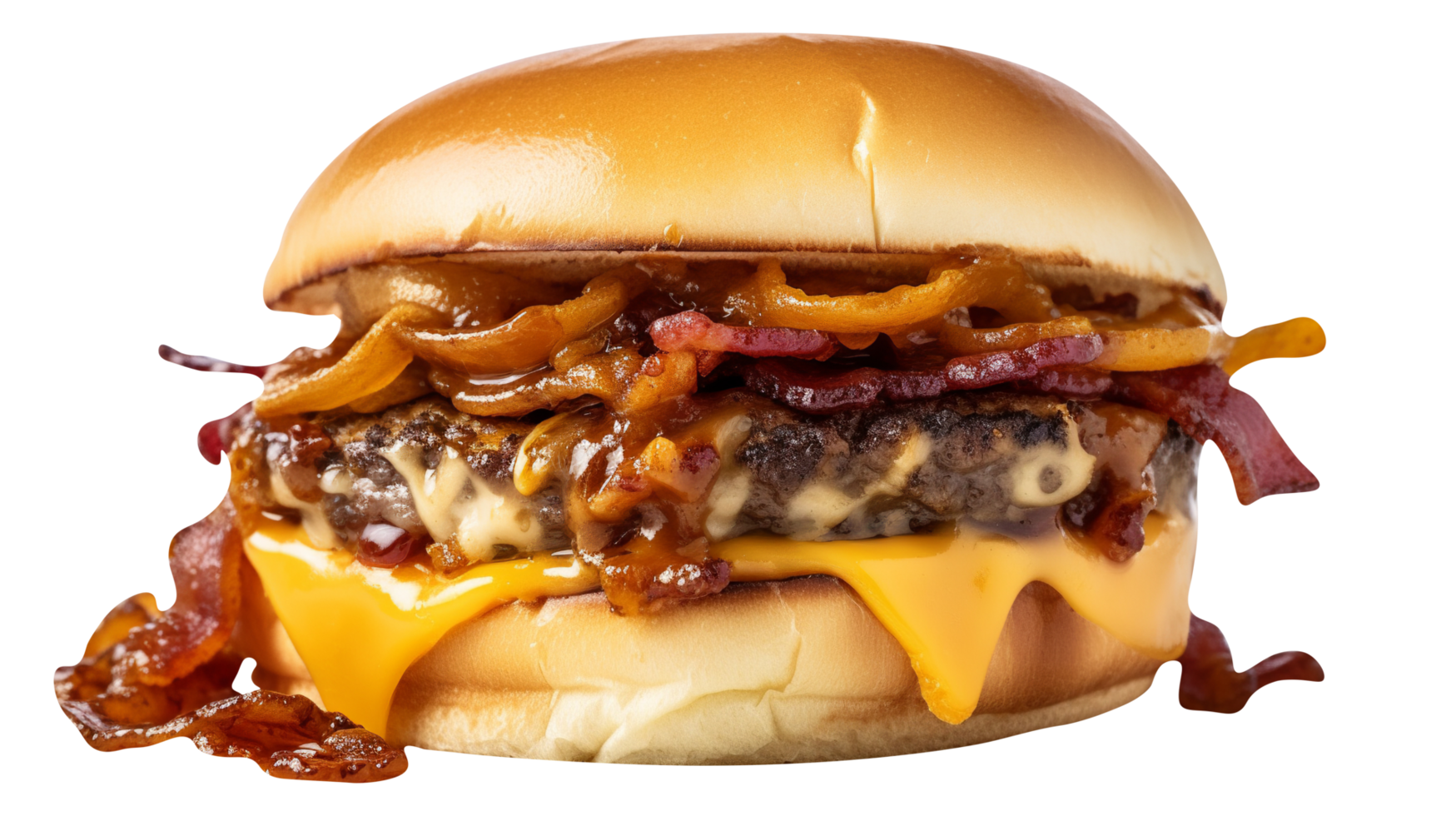 Fresh Tasty Applewood Burger Isolated On White Background 27143644 Png