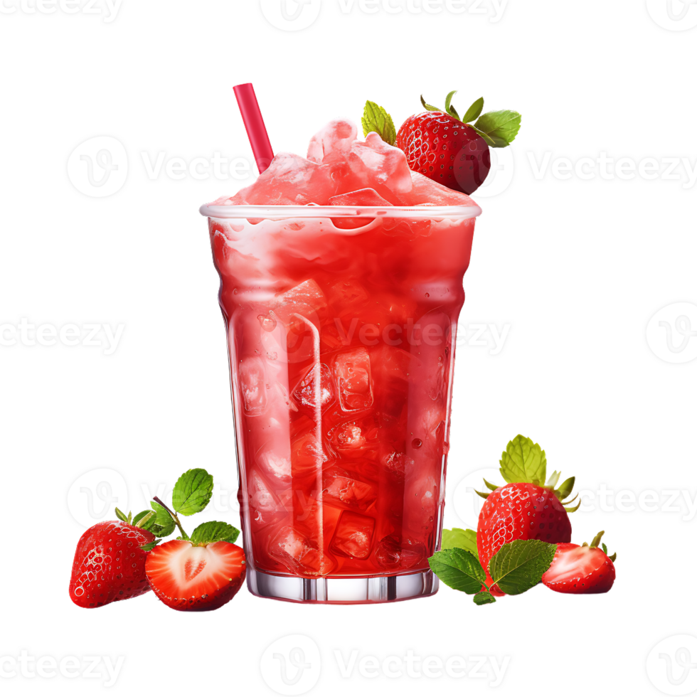 Fresh strawberry drink. Perfect For Drink Catalog. ai generated 27145894 PNG
