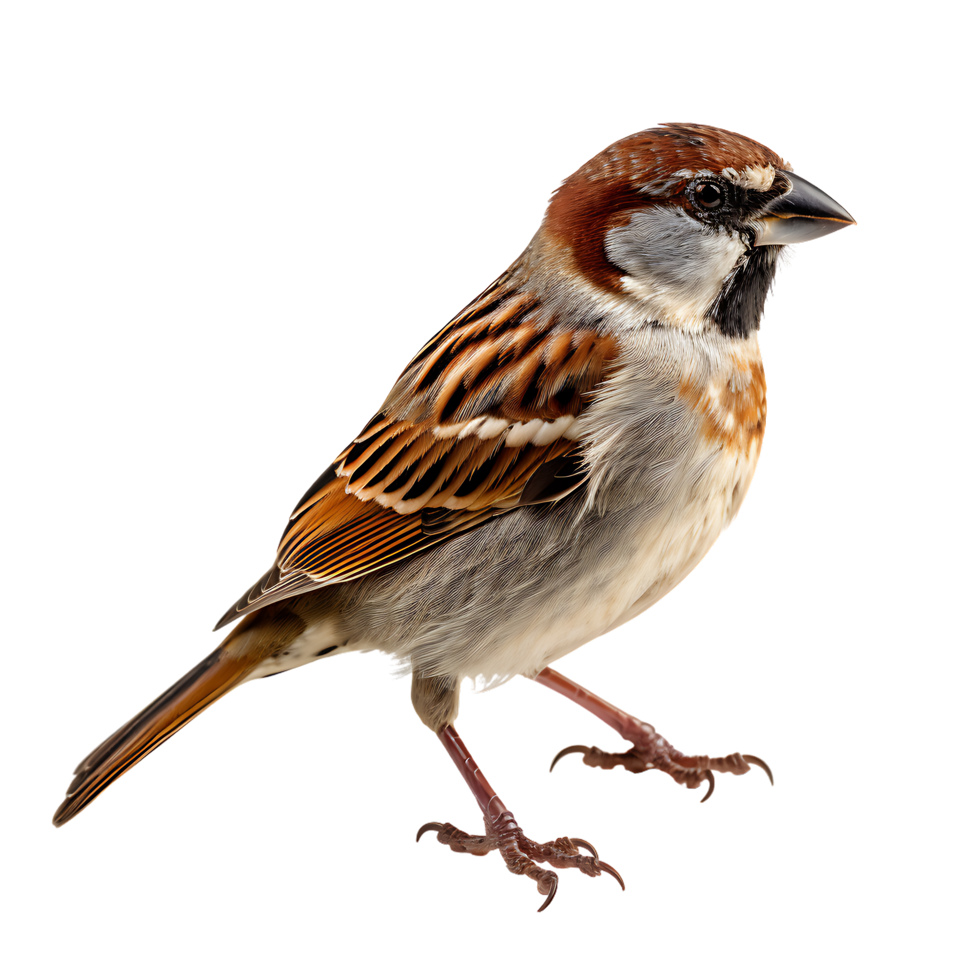 Beautiful sparrow bird on transparent background. ai generated 27146085 PNG