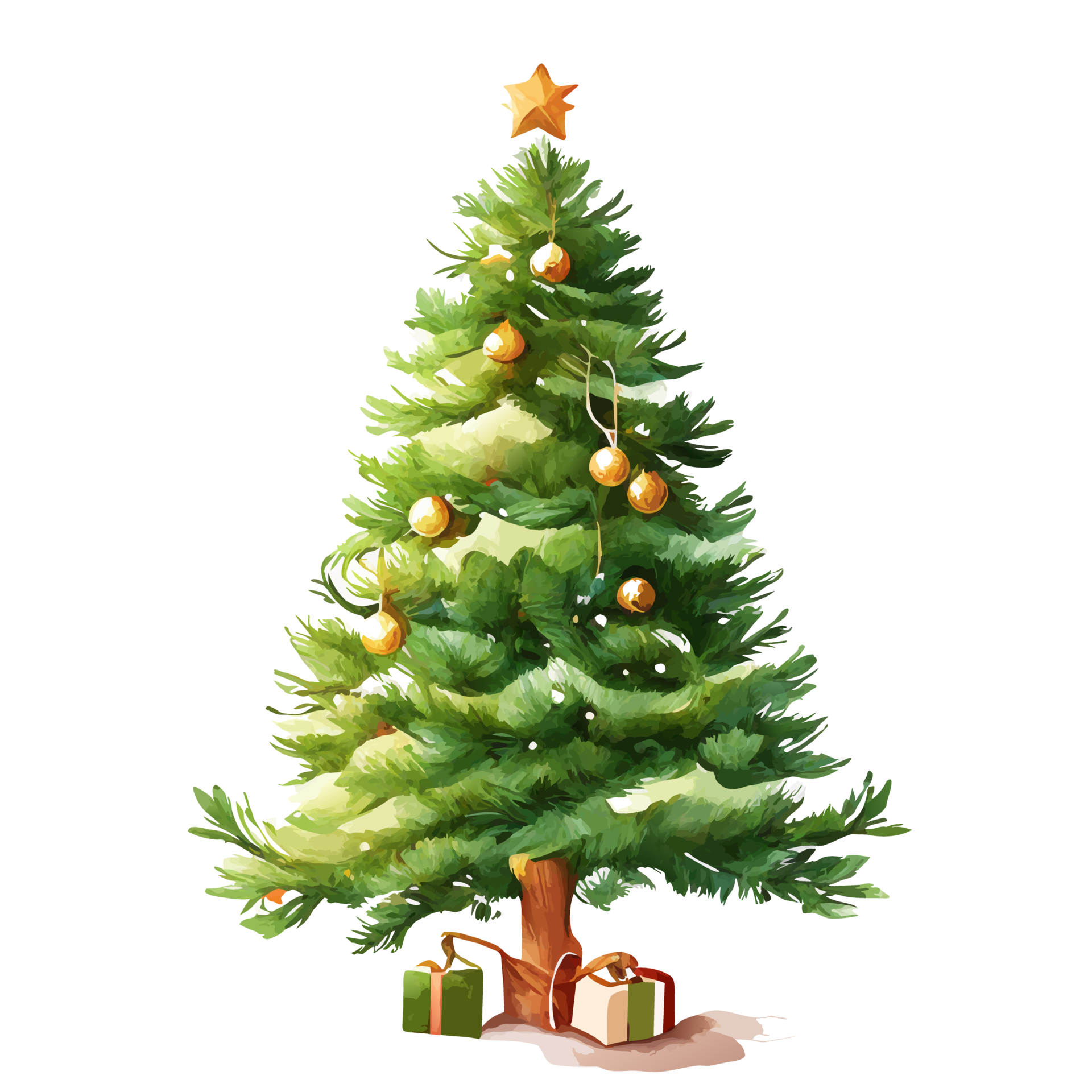 watercolor christmas tree. AI Generative 27146647 PNG watercolor christmas tree. AI Generative 27146647 PNG