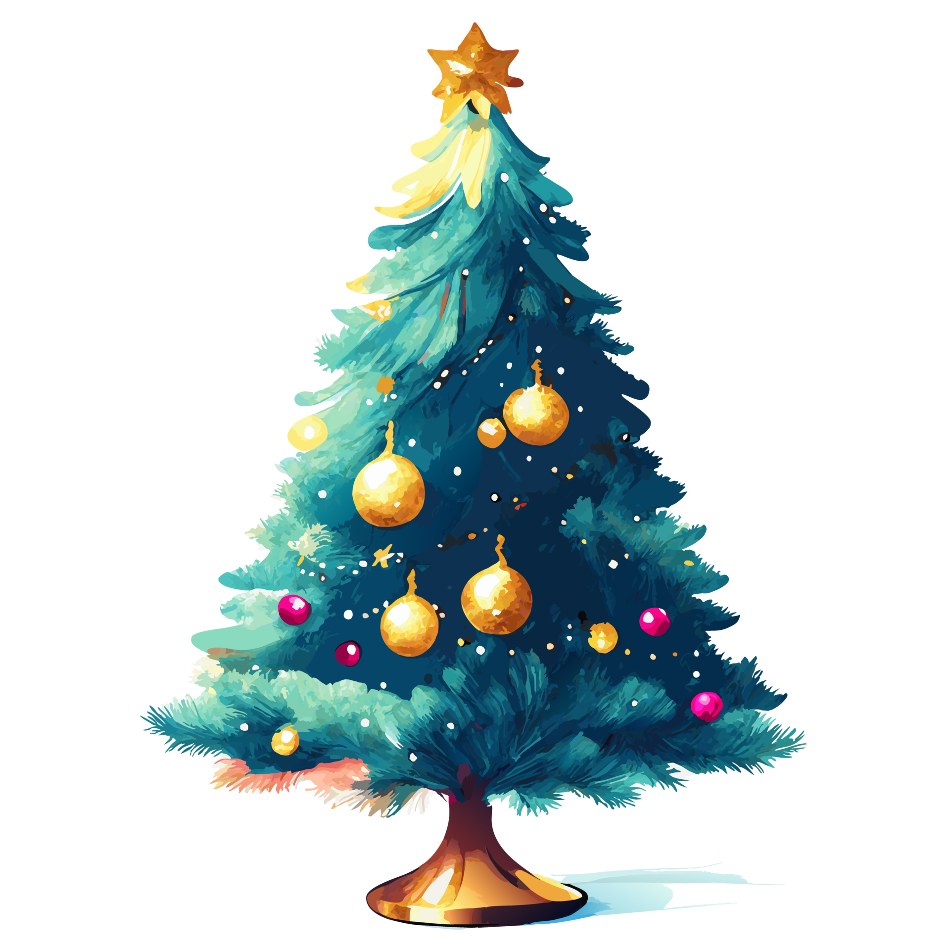 watercolor christmas tree. AI Generative 27146835 PNG watercolor christmas tree. AI Generative 27146835 PNG