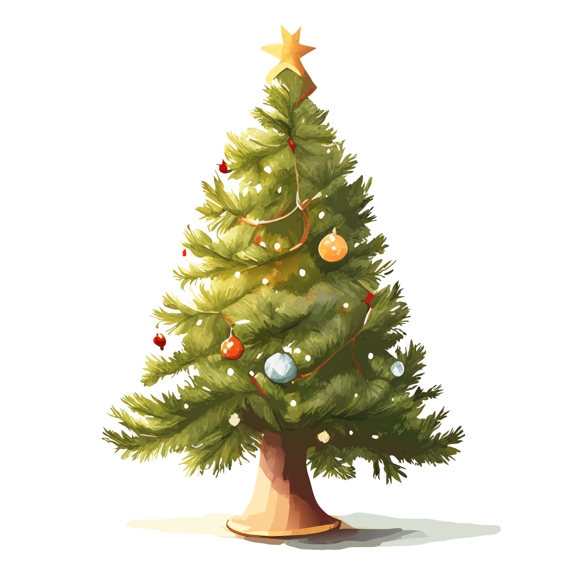 watercolor christmas tree. AI Generative 27146840 PNG watercolor christmas tree. AI Generative 27146840 PNG