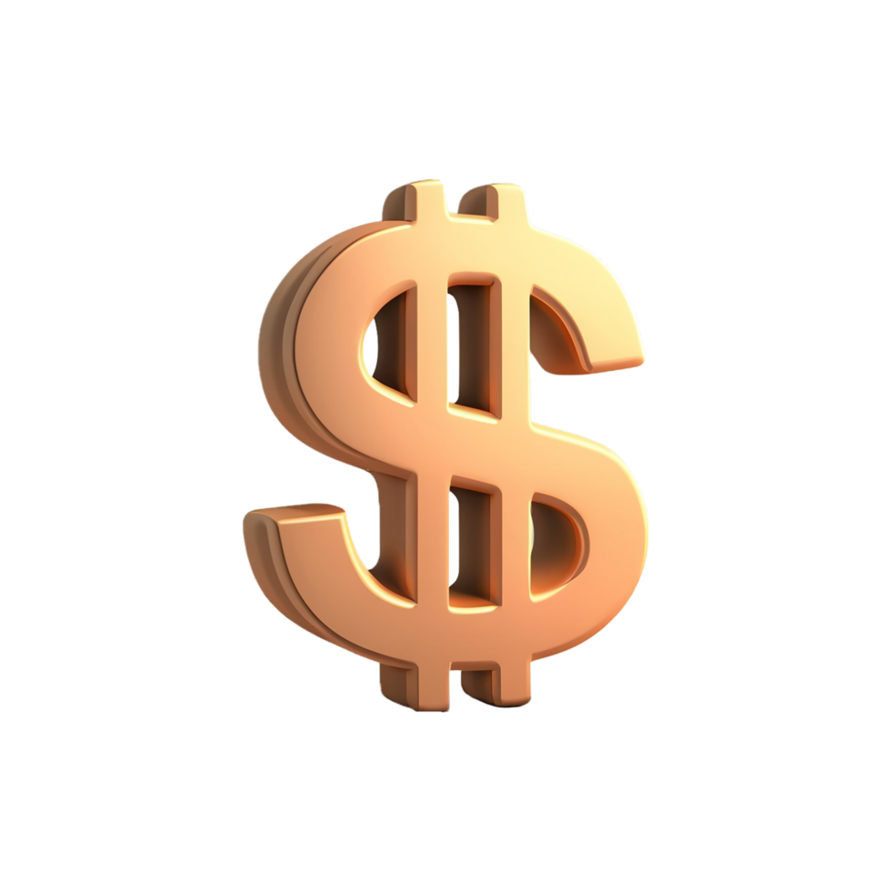 3D Dollar Icon 27147121 PNG