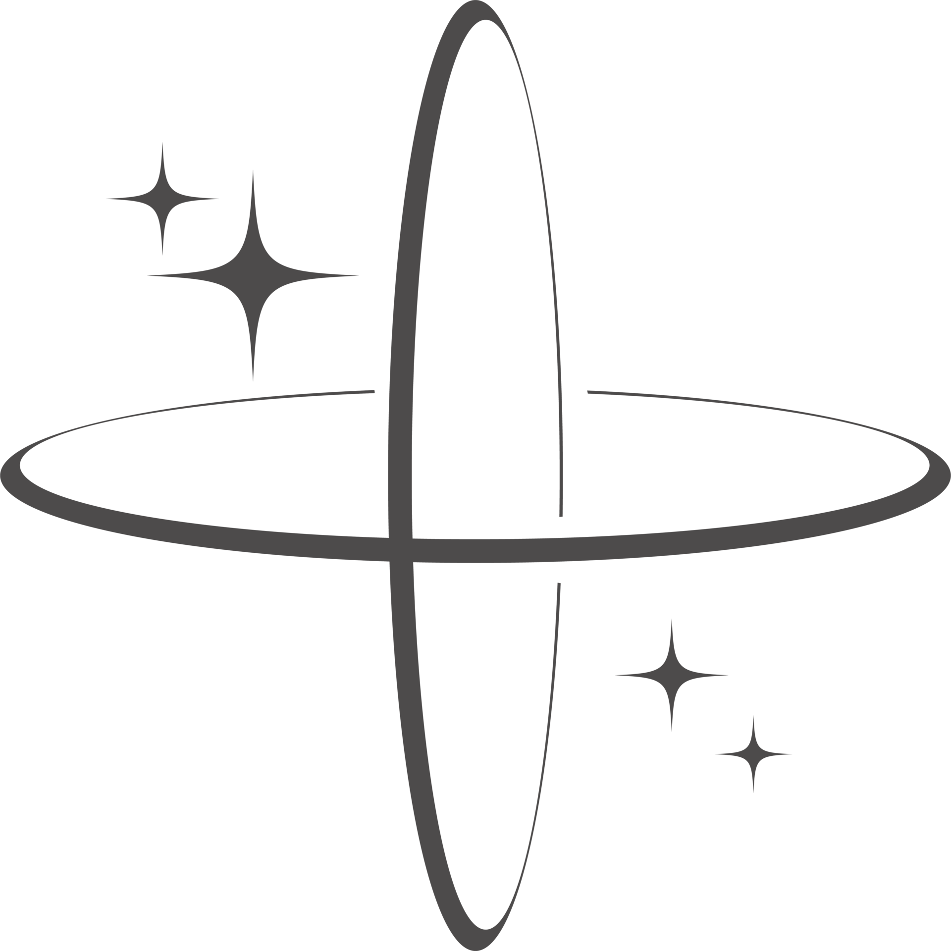 Aesthetic Shape With Stars Minimal Shape In Lines With Sparkles