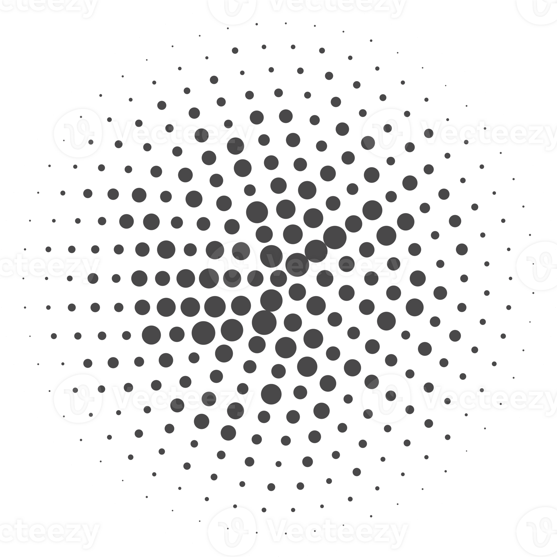 Circle Dots With Halftone Pattern Round Gradient Background Elements With Gradation Points