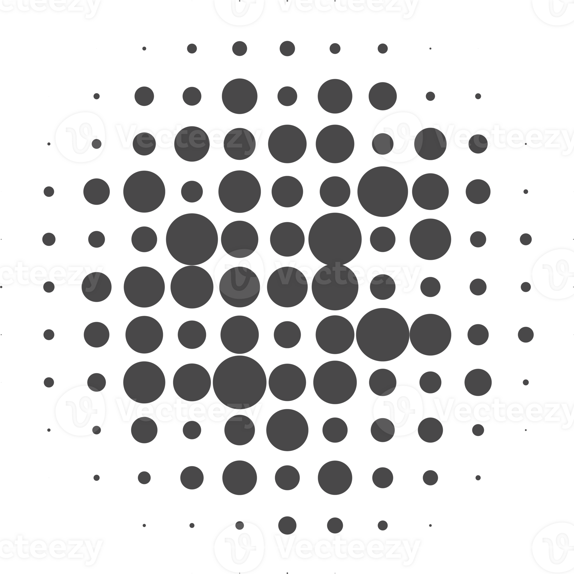 Circle Dots With Halftone Pattern Round Gradient Background Elements With Gradation Points