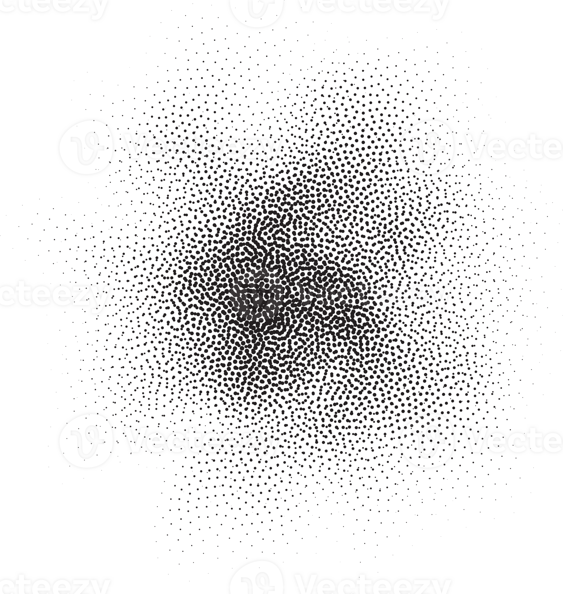 Spray Circle Gradient Noise Dotted Round With Grunge Textured Effect