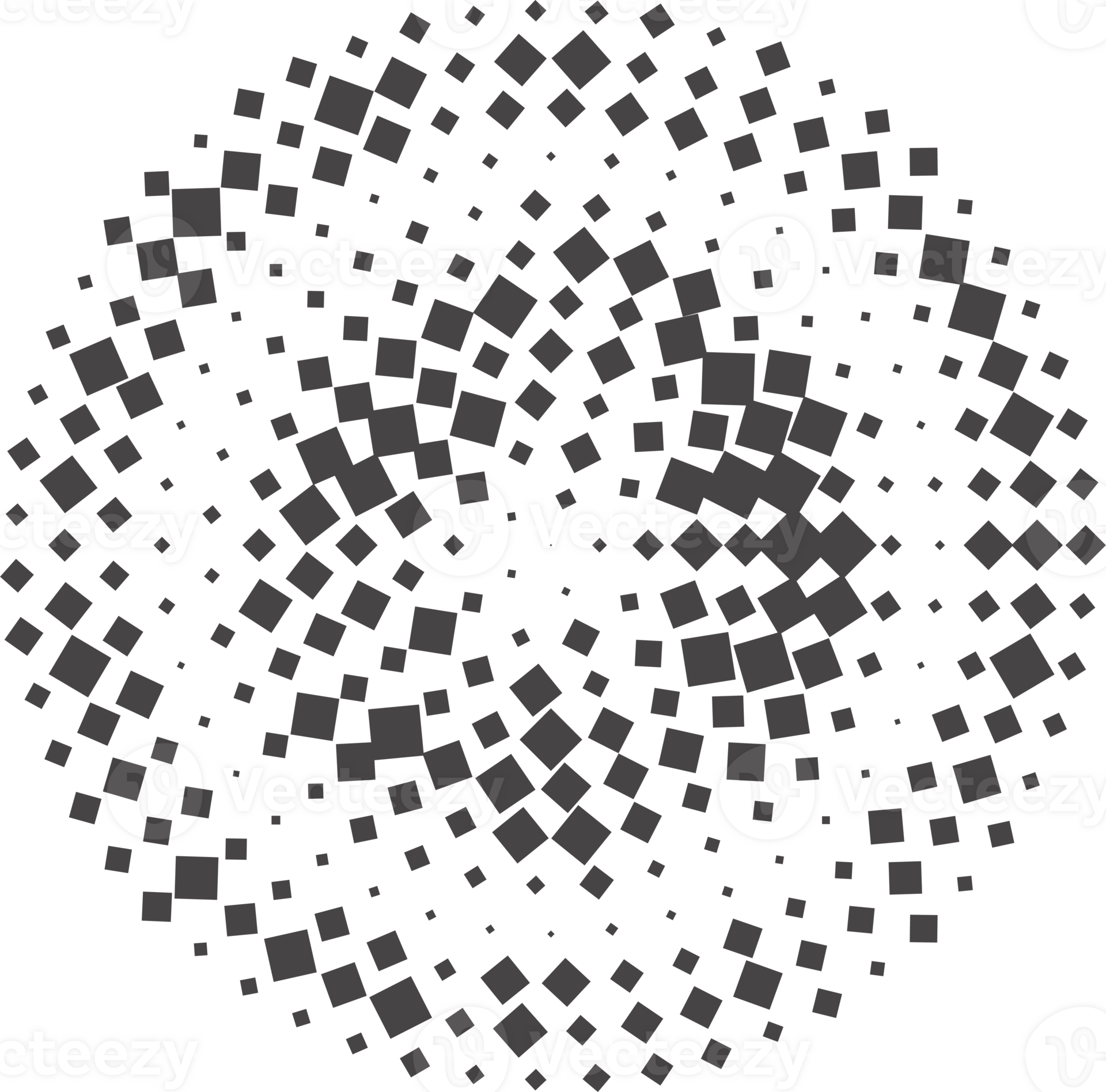 Circle Dots With Halftone Pattern Round Gradient Background Element With Gradation Points