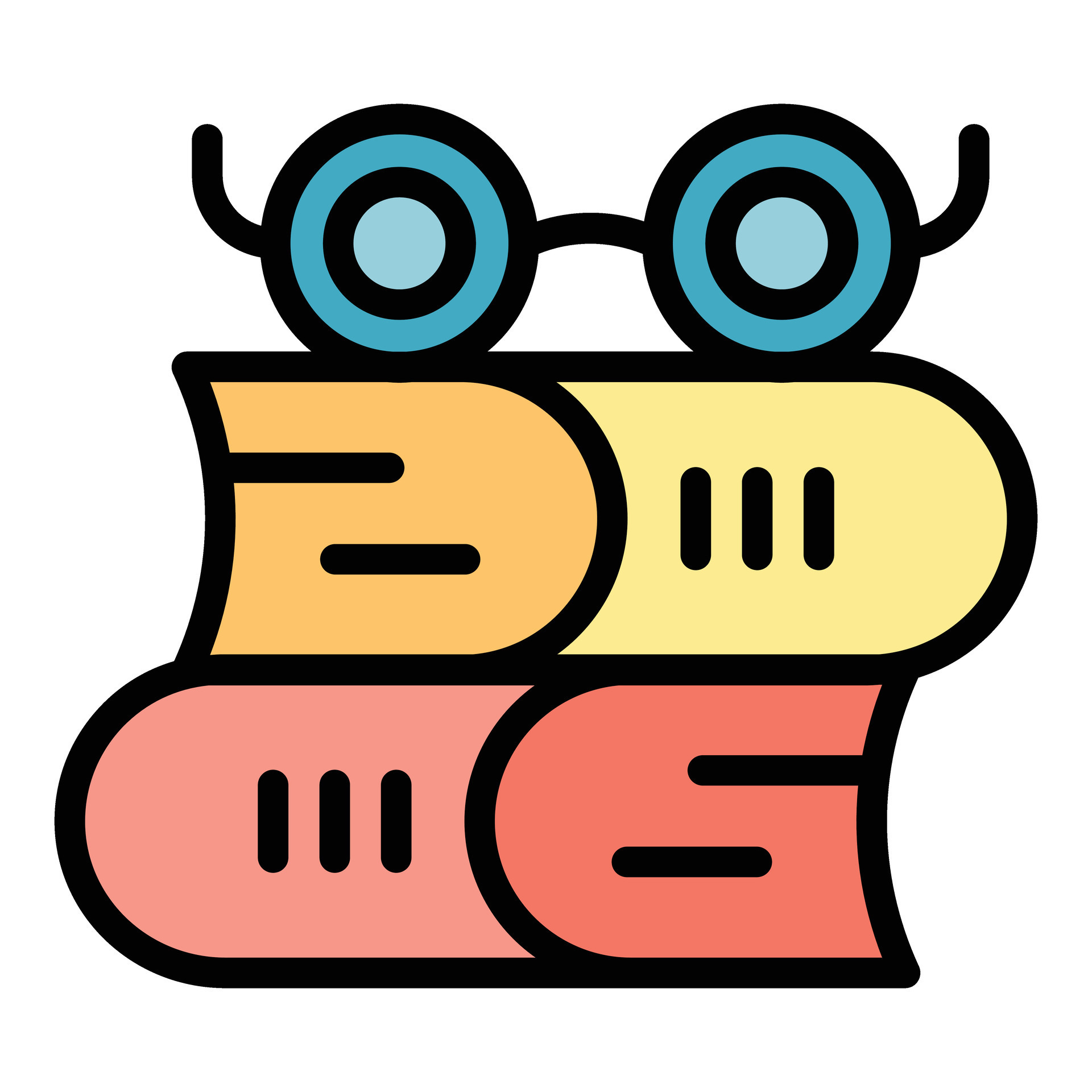 Book stack icon vector flat 27150172 Vector Art at Vecteezy