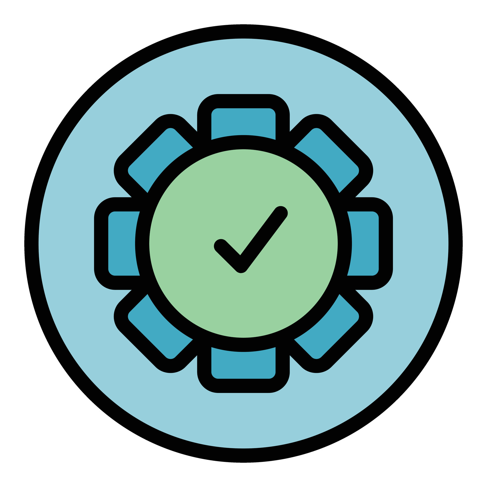 Benchmark Testing Icon Vector Flat 27151090 Vector Art At Vecteezy