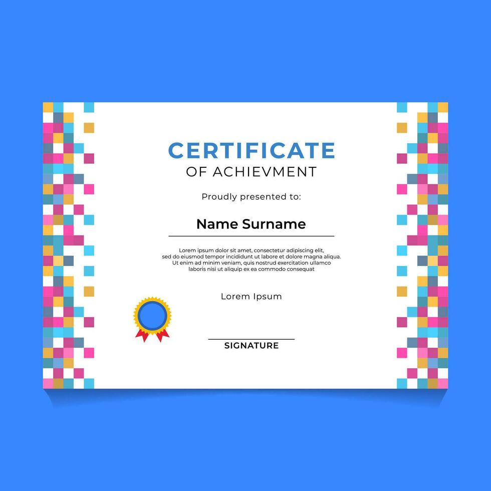 Abstract Geometric Certificate Template Design 27151742 Vector Art at ... Abstract Geometric Certificate Template Design 27151742 Vector Art at ...