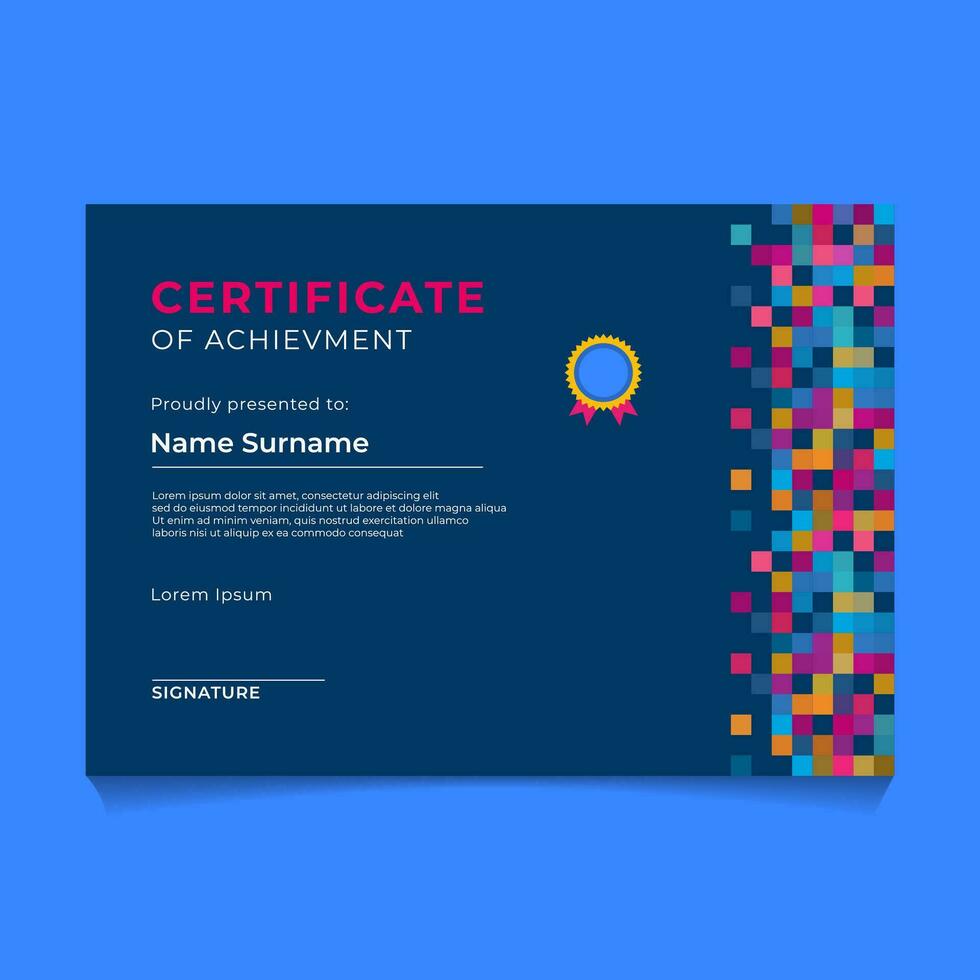 Abstract Geometric Certificate Template Design 27152237 Vector Art at ... Abstract Geometric Certificate Template Design 27152237 Vector Art at ...