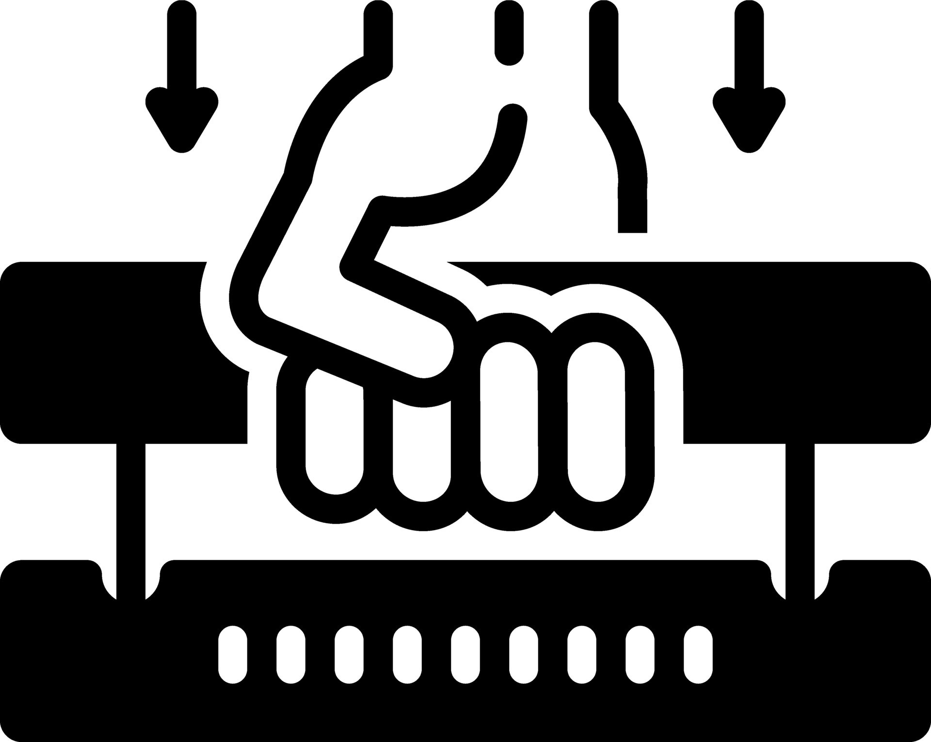 solid icon for push 27152276 Vector Art at Vecteezy