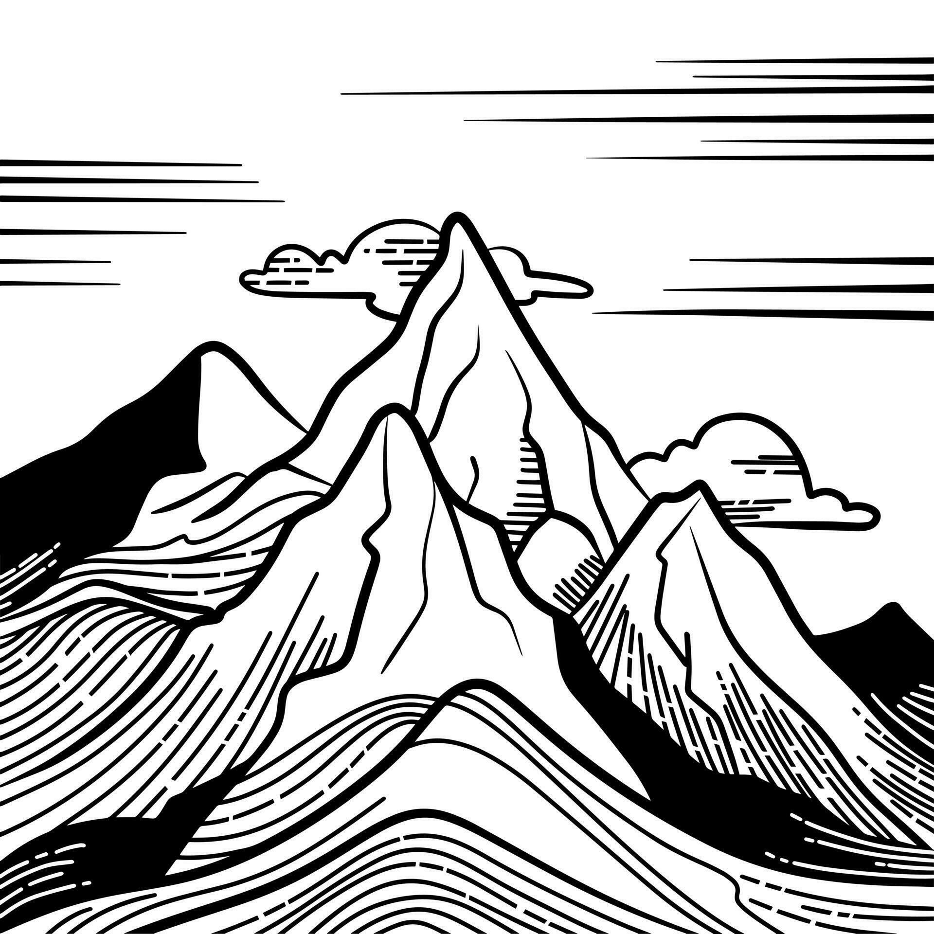 creative minimalist modern line art print. Abstract mountain ... creative minimalist modern line art print. Abstract mountain ...