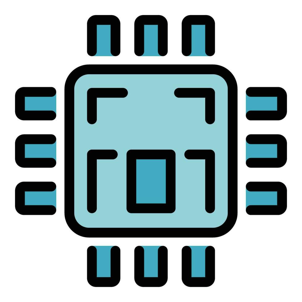 Processor overview icon vector flat 27152612 Vector Art at Vecteezy