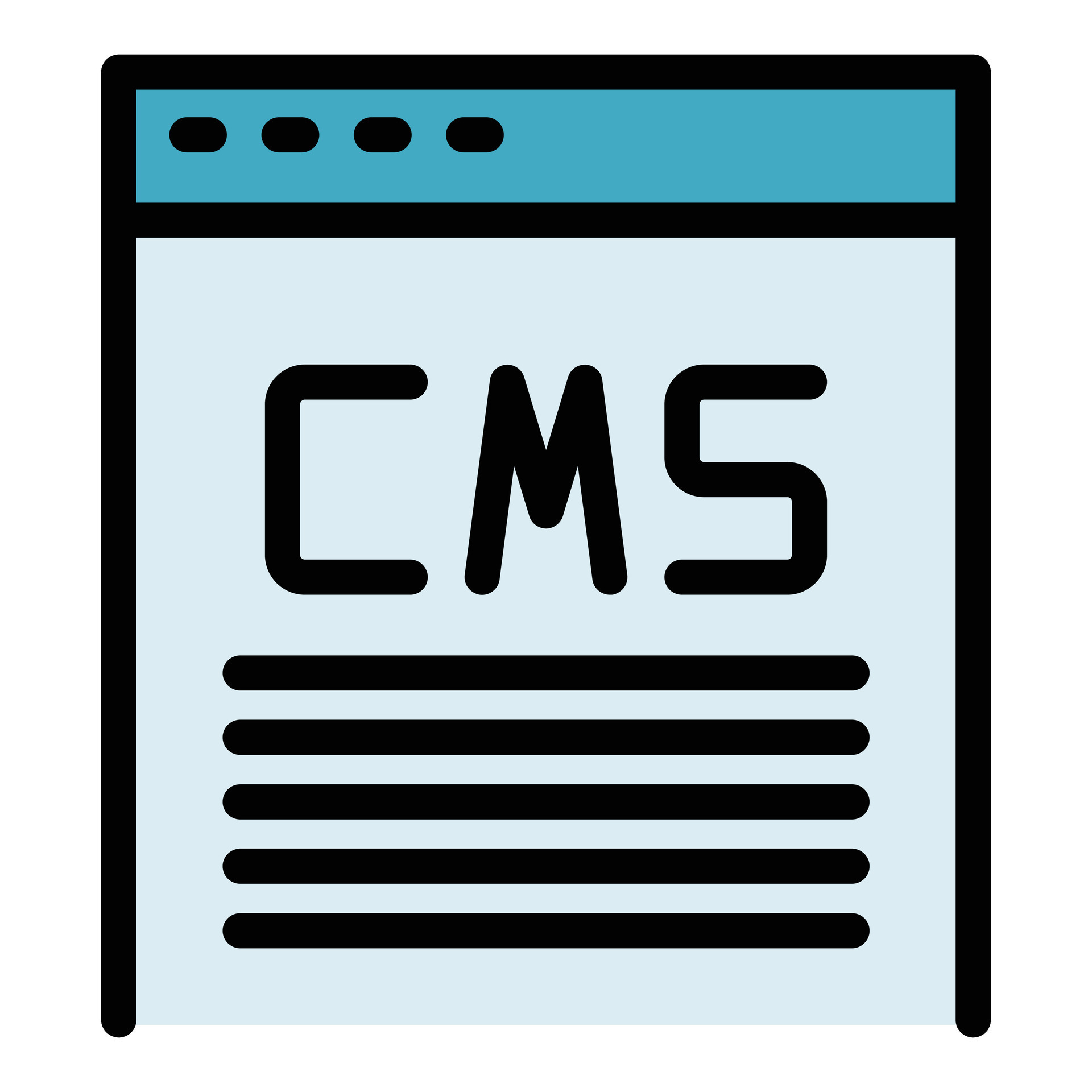 Cms page icon vector flat 27153328 Vector Art at Vecteezy