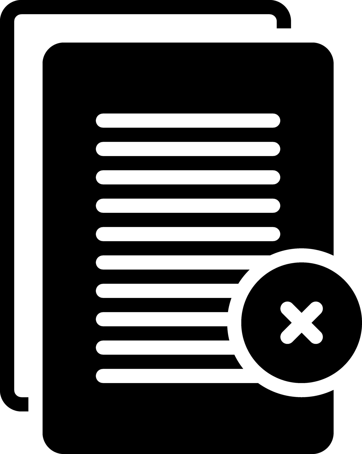 solid icon for remove 27154294 Vector Art at Vecteezy