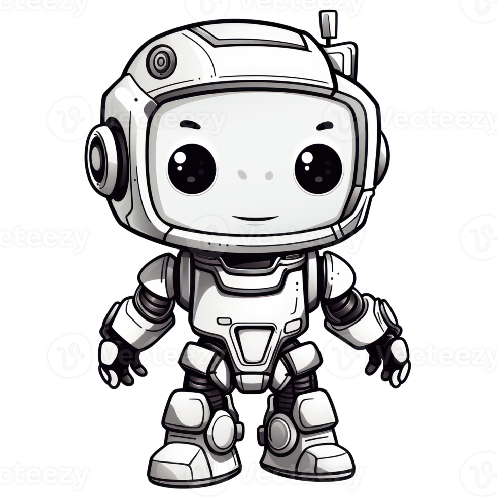 linda moderno robots caracteres elementos. artificial inteligencia o ...