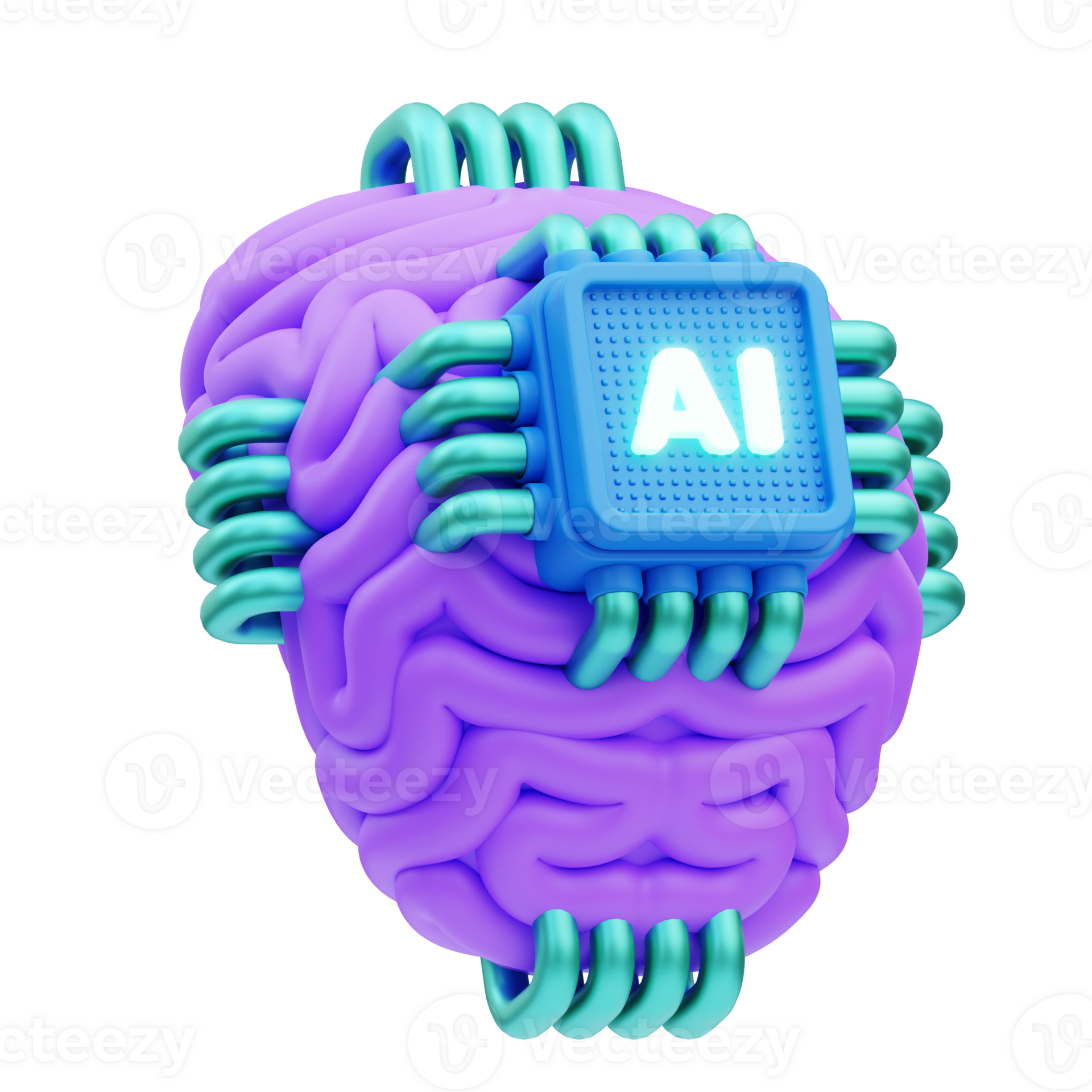 Artificial Intelligence 3D Illustration 27155957 PNG