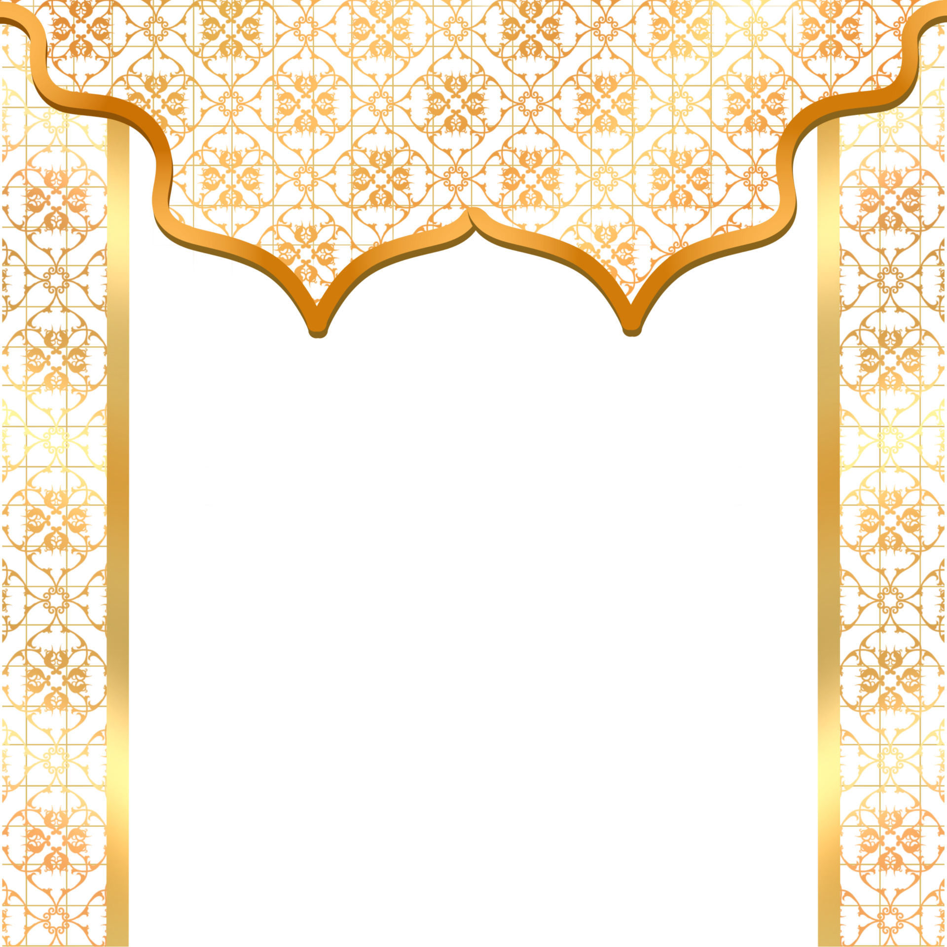Golden Islamic Pattern Border 27156410 PNG Golden Islamic Pattern Border 27156410 PNG