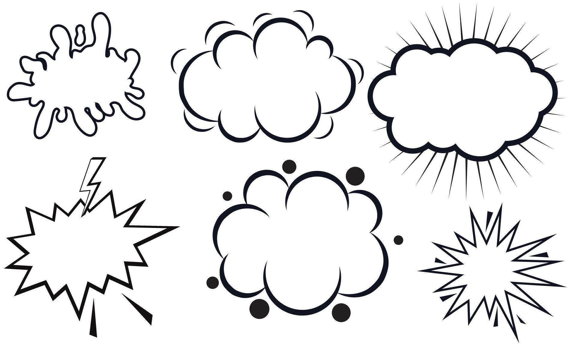 speech bubbles chat comic vector set 27158097 Vector Art at Vecteezy