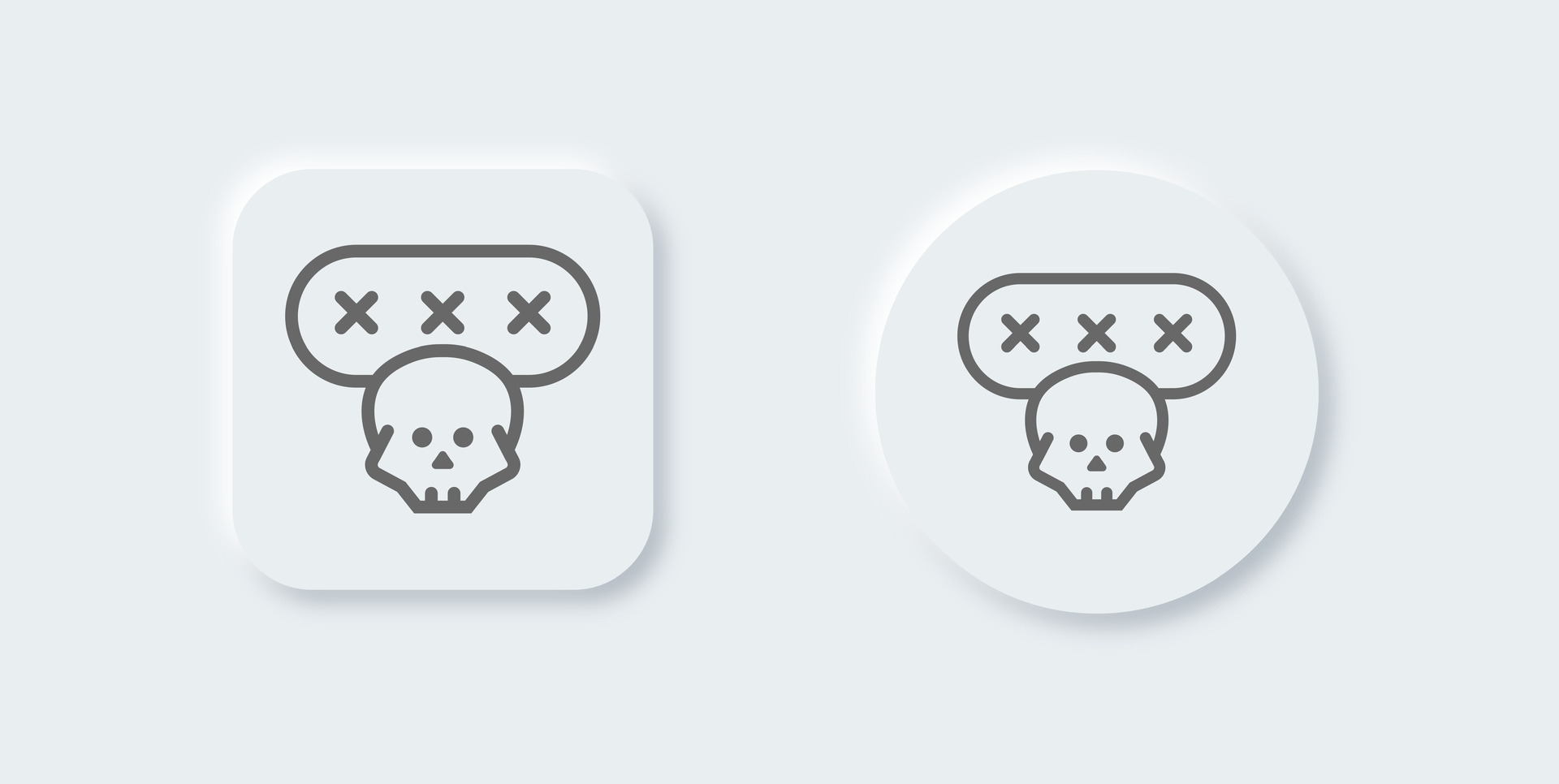 Password Phishing Line Icon In Neomorphic Design Style Hacker Signs