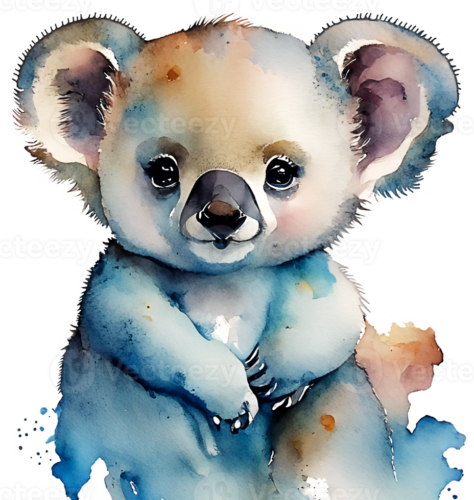 Watercolor Koala Bear AI Generative 27164558 PNG