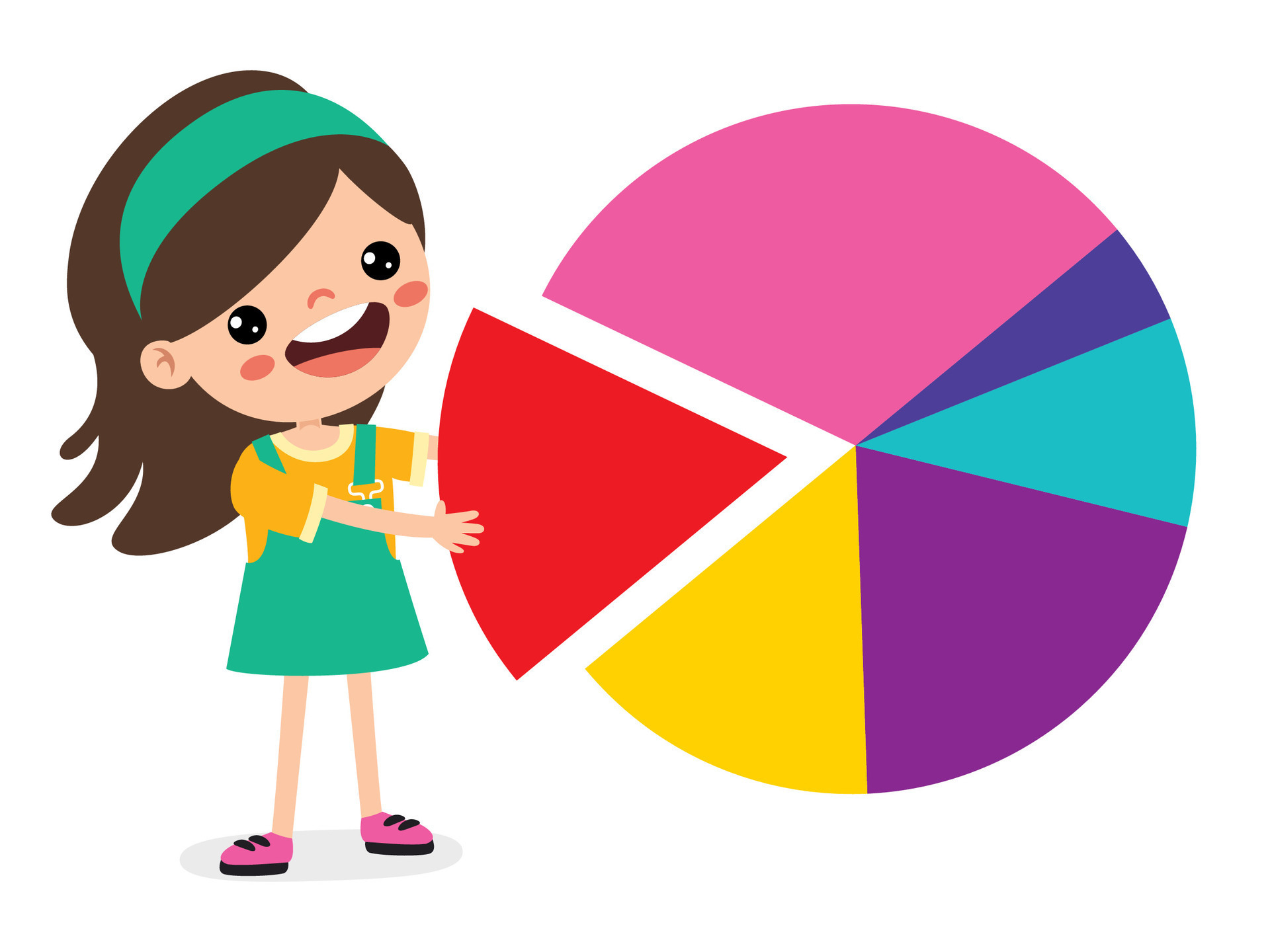 Cartoon Kid Learning Fractions Subject 27170303 Vector Art at Vecteezy