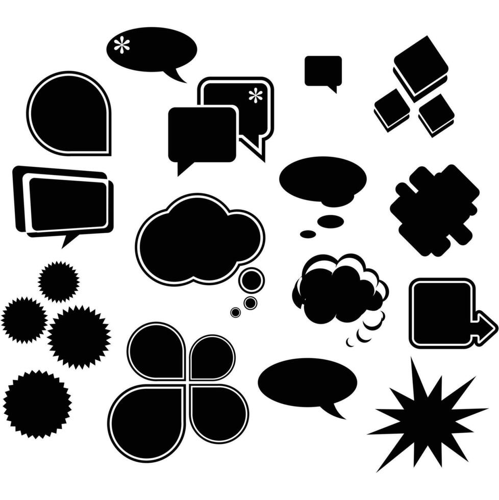 Vector illustration bubble speech set template design 27172677 Vector ...