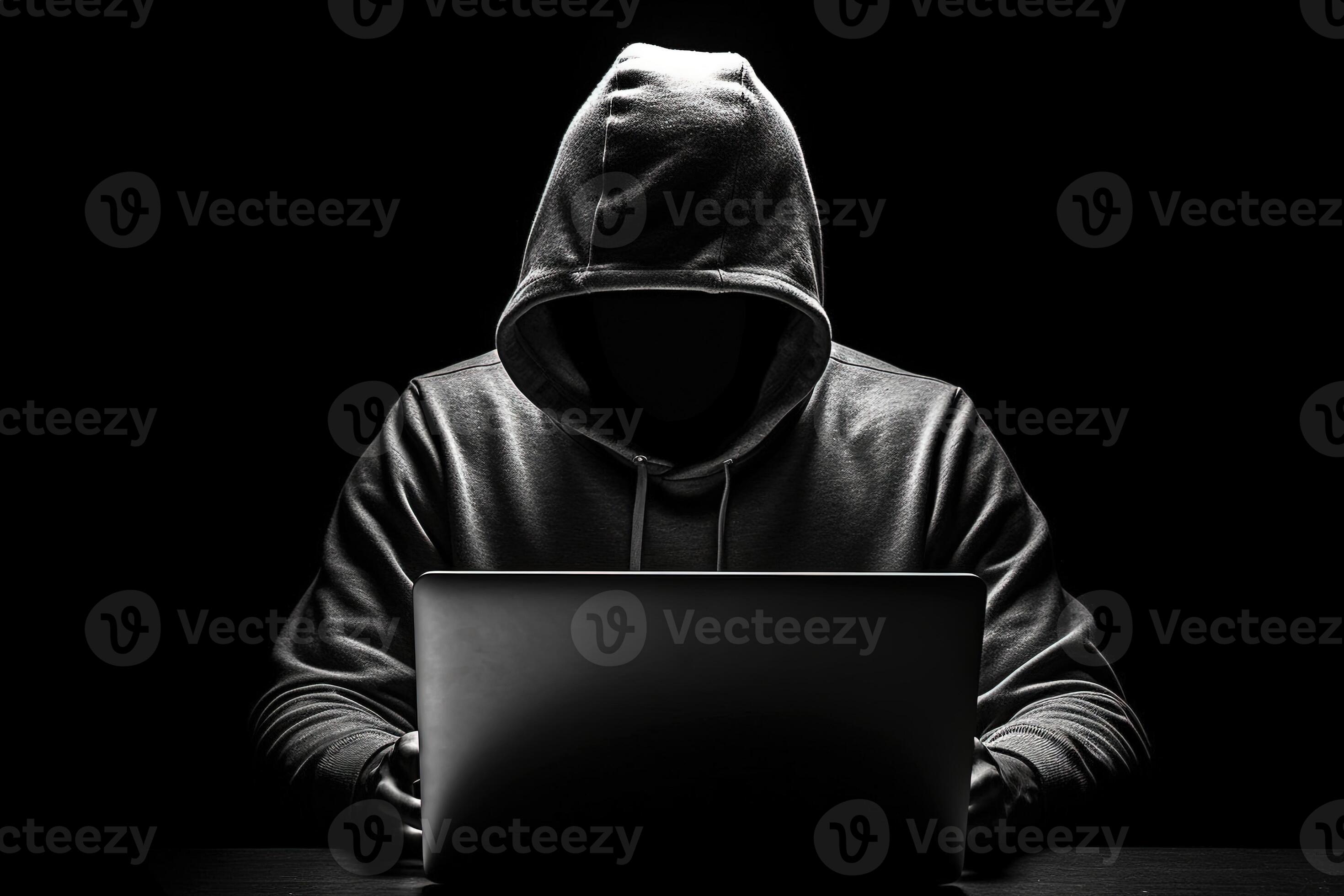Anonymous Hacker Typing On Computer Laptop Hacking Computer System