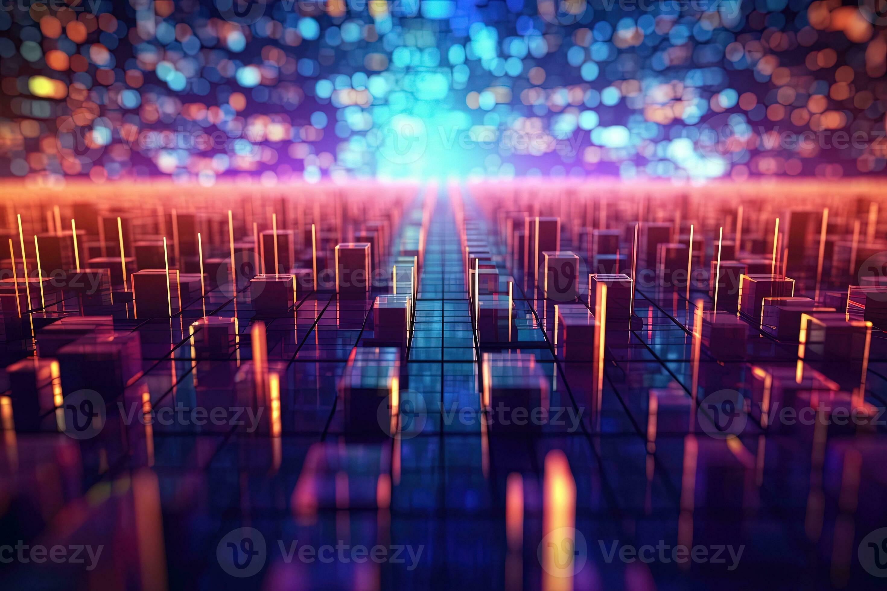 Abstract Technology Digital Data Background. Data Analysis, data Access, Digital Data network ...