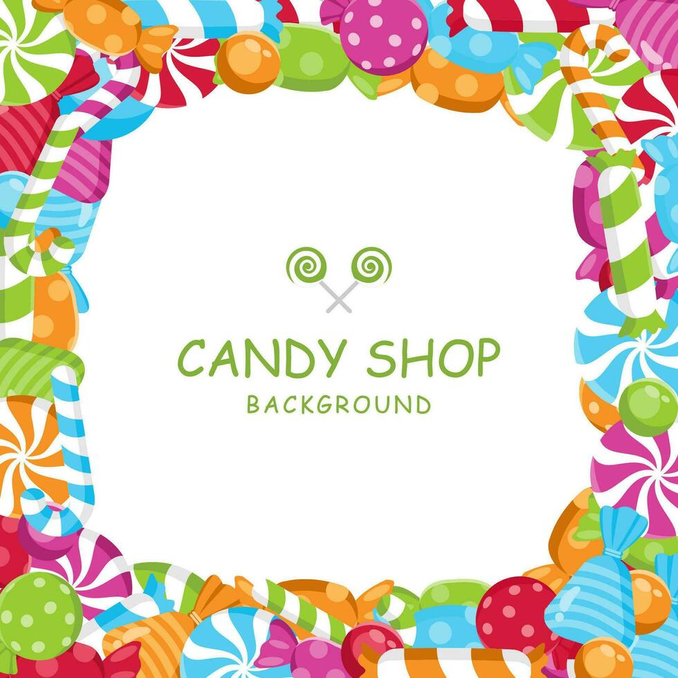 Candy Shop Colorful Design Background 27174829 Vector Art At Vecteezy