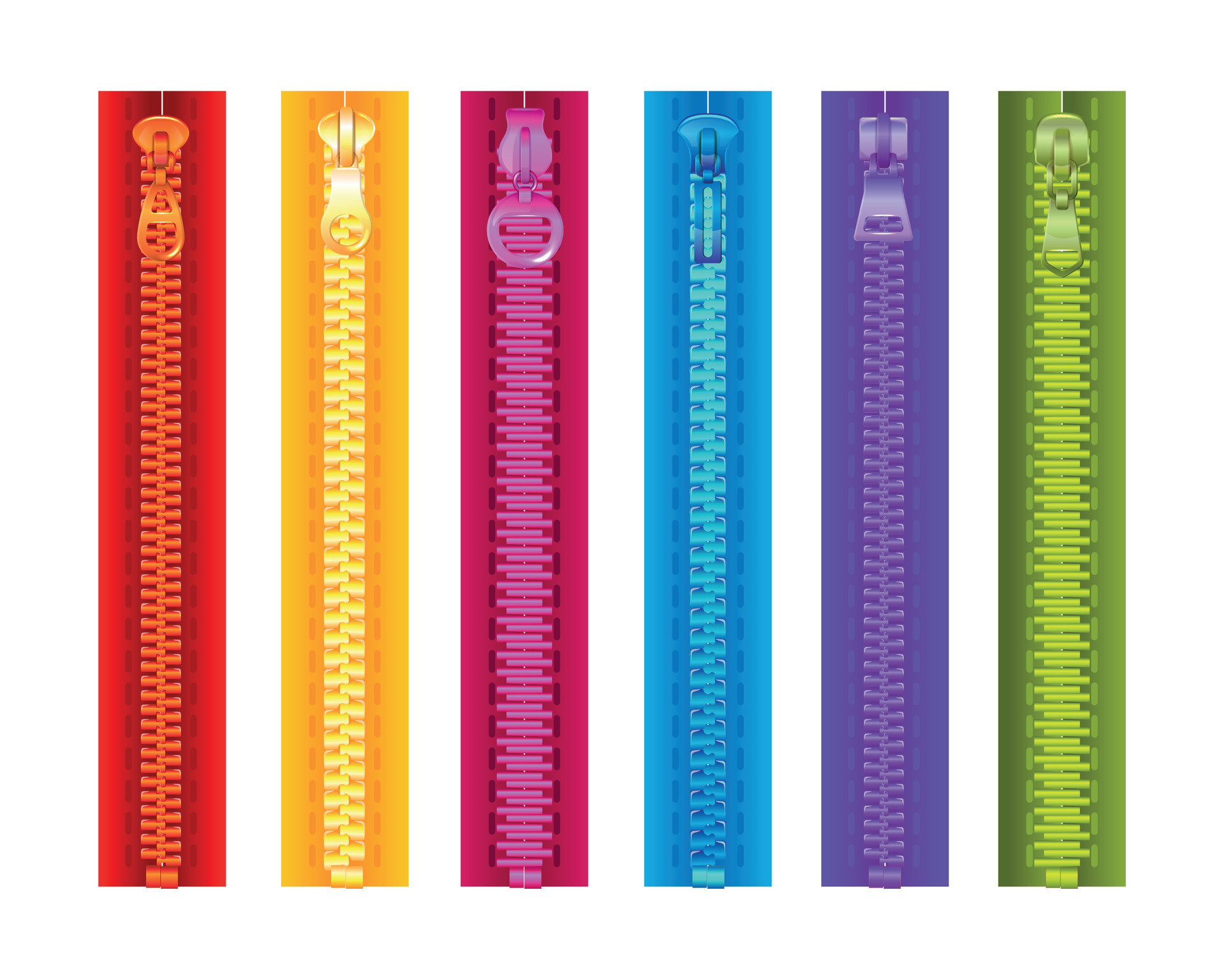 Realistic Colorful Zippers Set 27179178 Vector Art at Vecteezy Realistic Colorful Zippers Set 27179178 Vector Art at Vecteezy