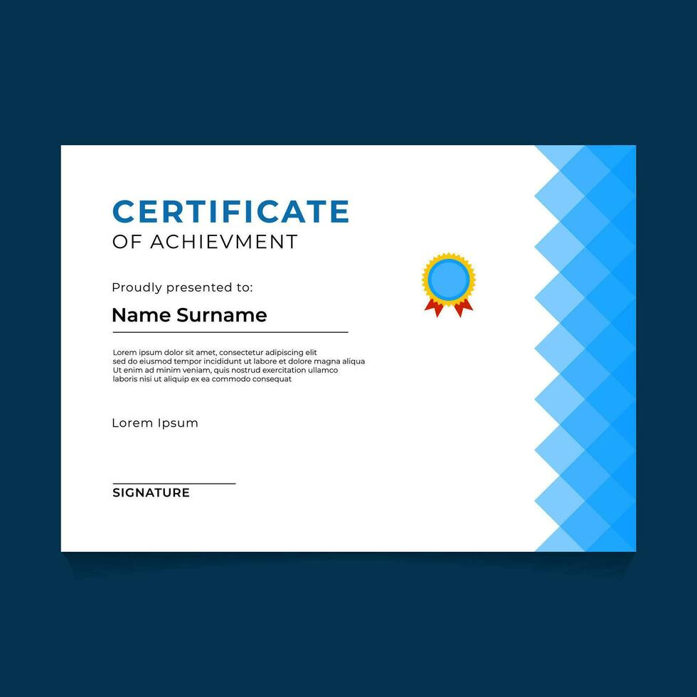 Abstract Geometric Certificate Template Design 27179982 Vector Art At