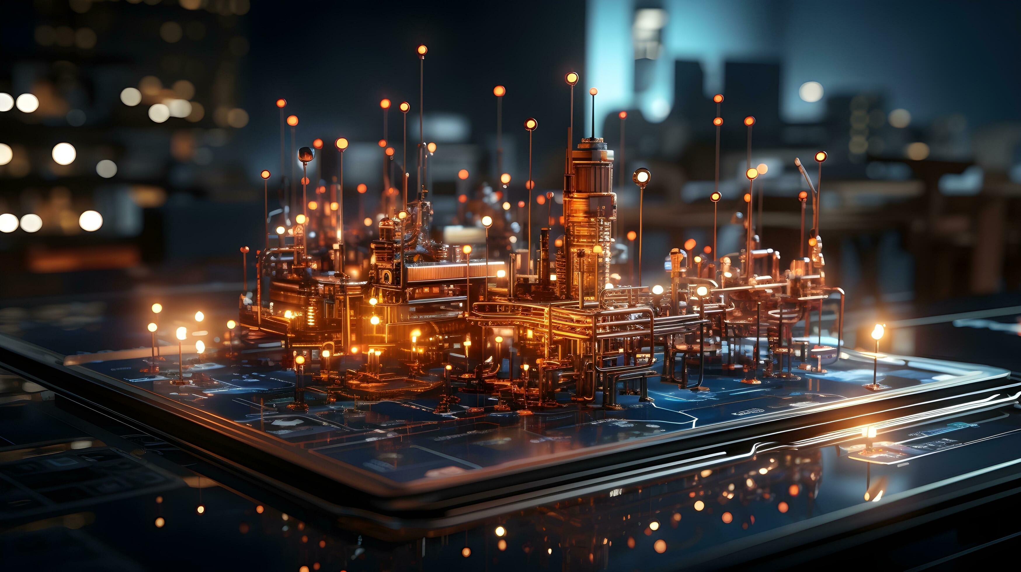 Reinventing Industry. 3D Insights into Industrial IoT's Data Revolution. AI Generated 27182016 ...