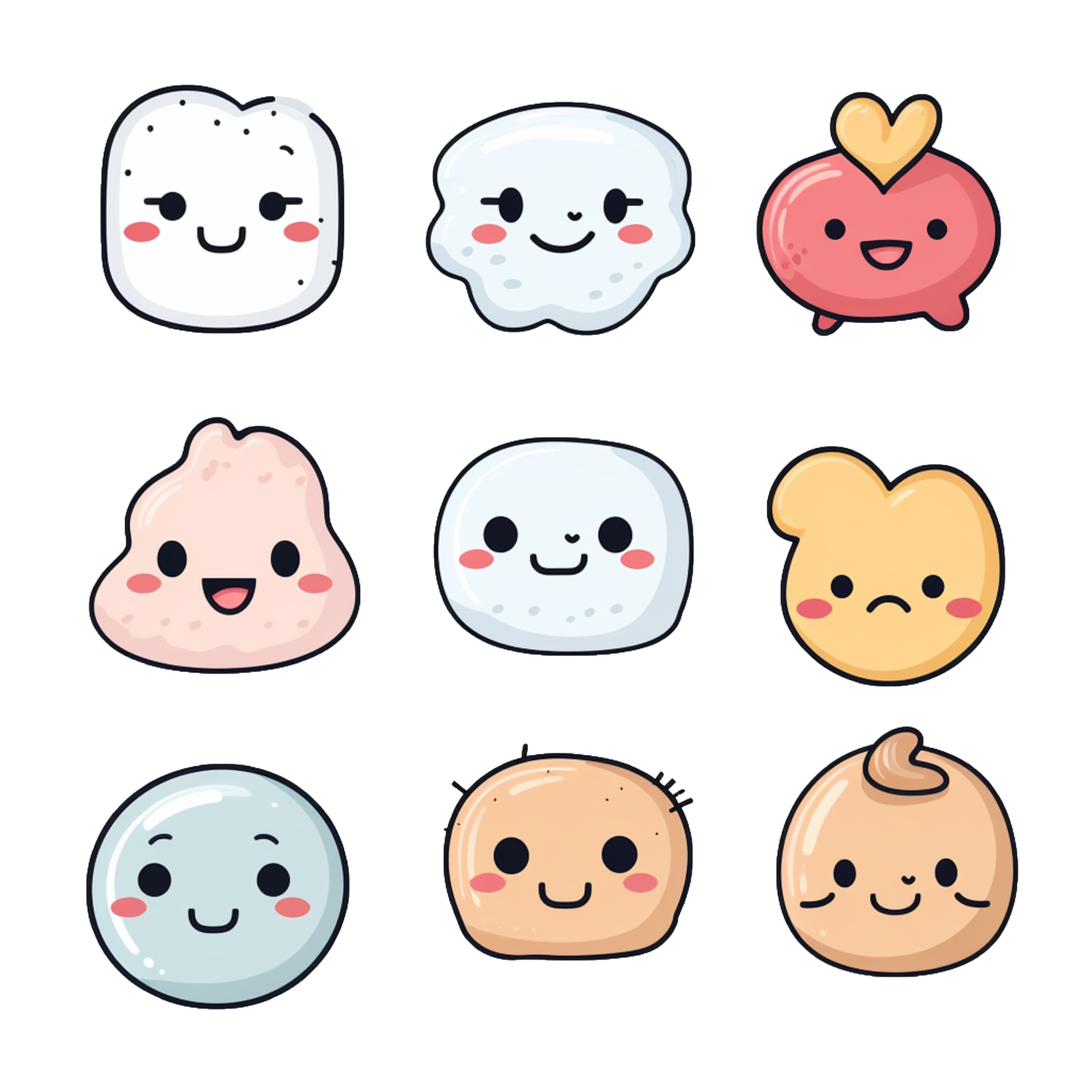 Sticker emoticon cute transparent png 27183076 PNG