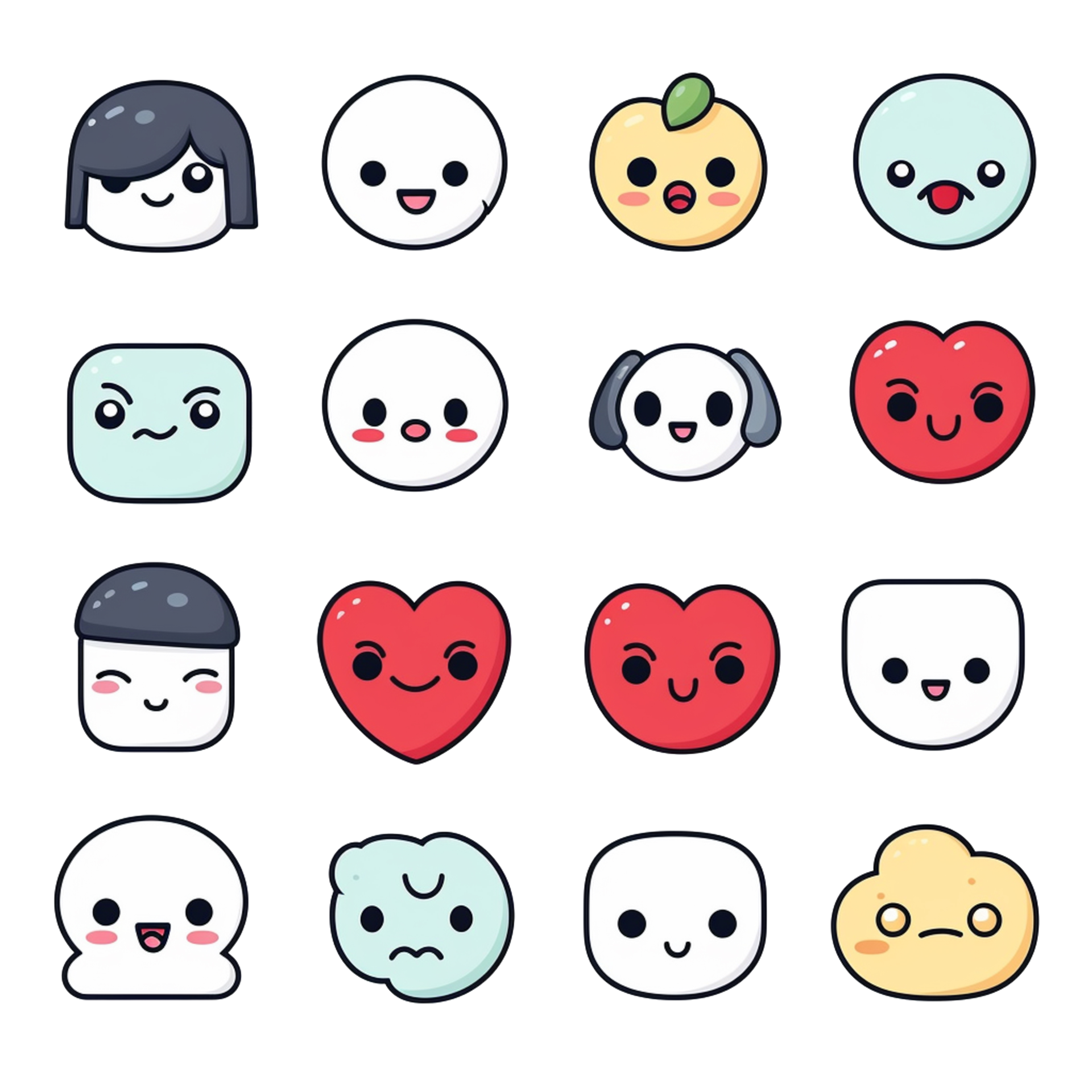 Sticker emoticon cute transparent png 27183079 PNG