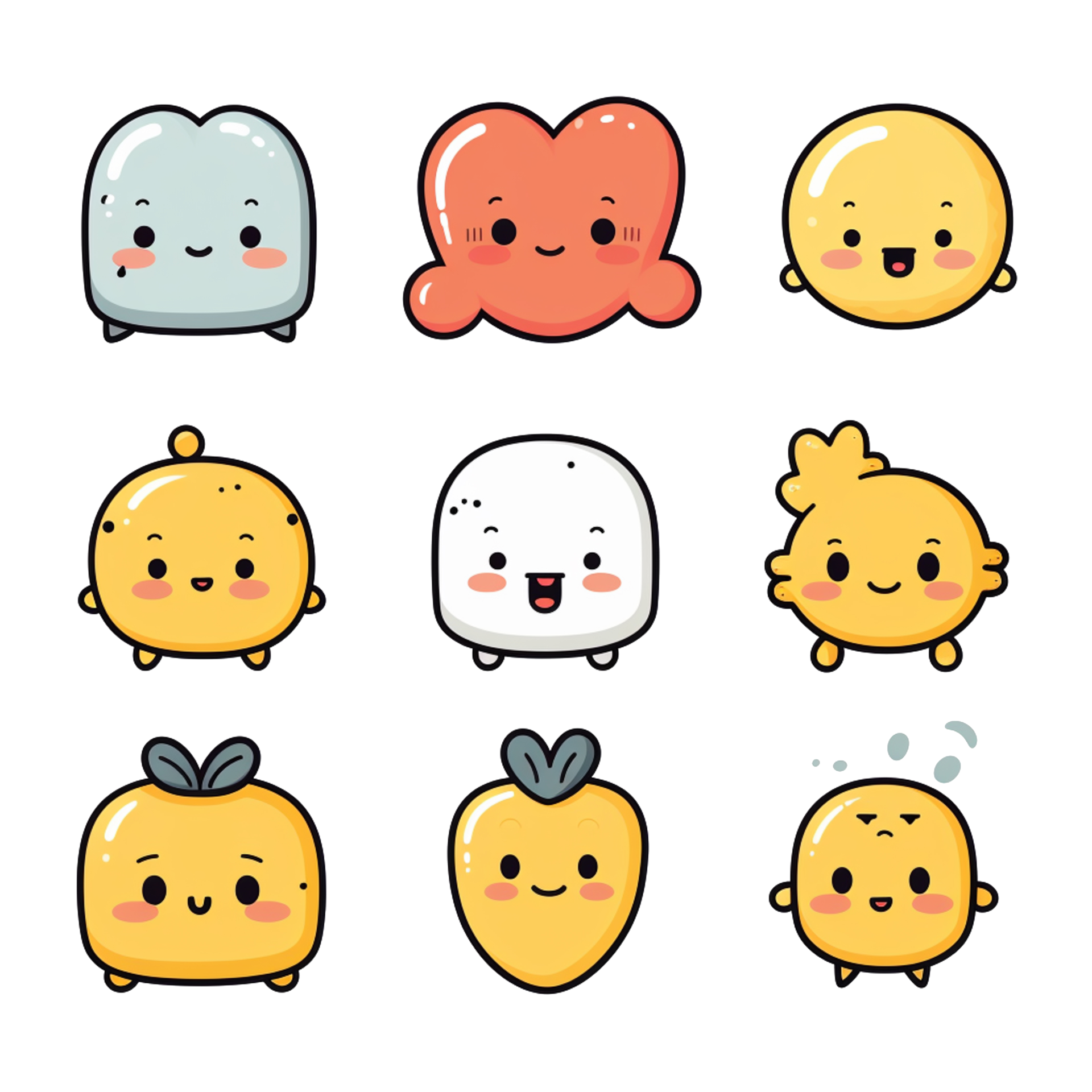 Sticker emoticon cute transparent png 27183091 PNG