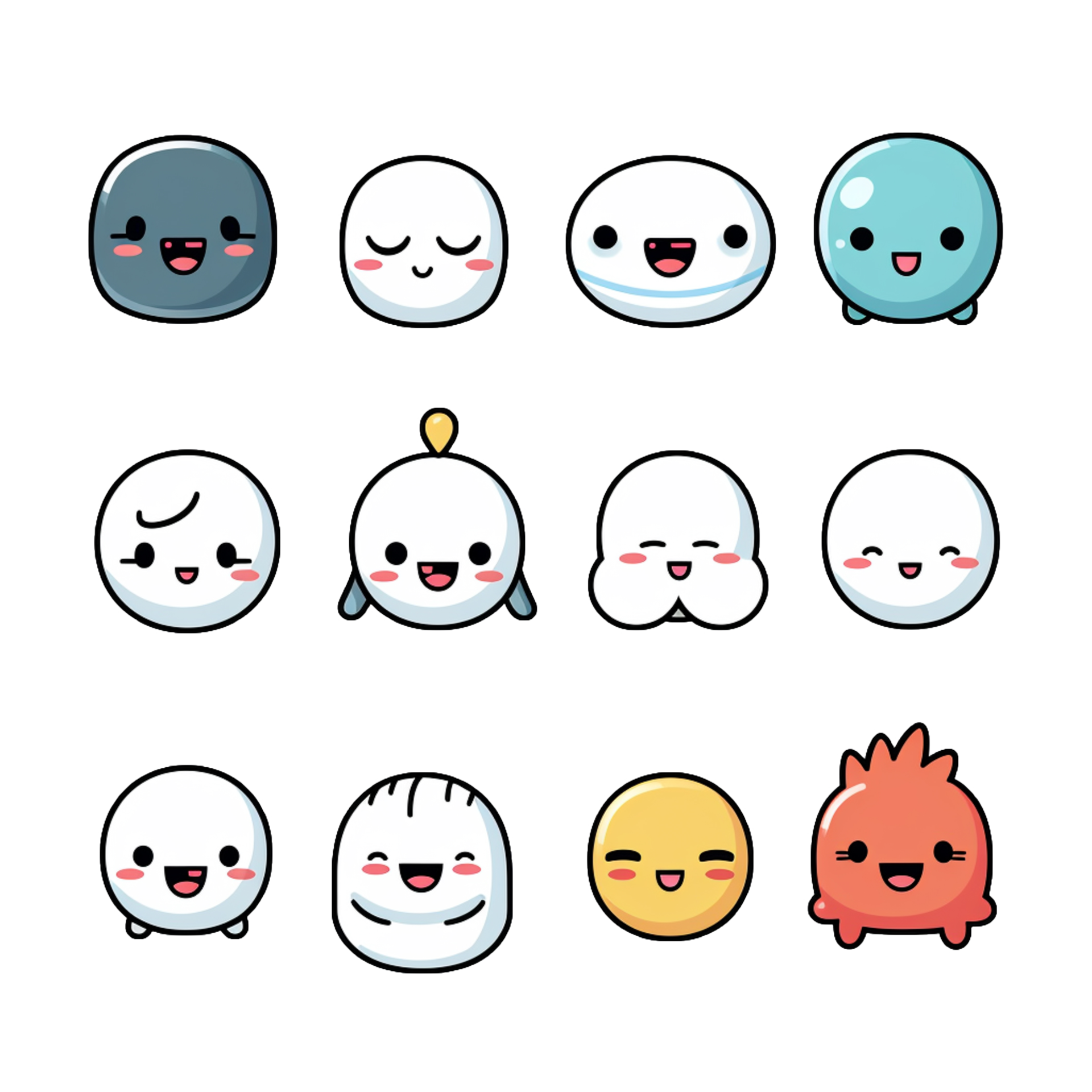 Cute emoticon transparent png 27187649 PNG