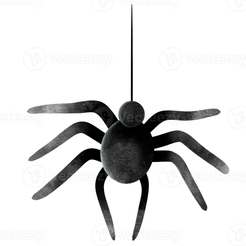 Black spider icon. 27187751 PNG