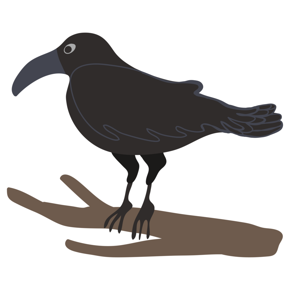 Isolate Crow Halloween Item 27189272 Png