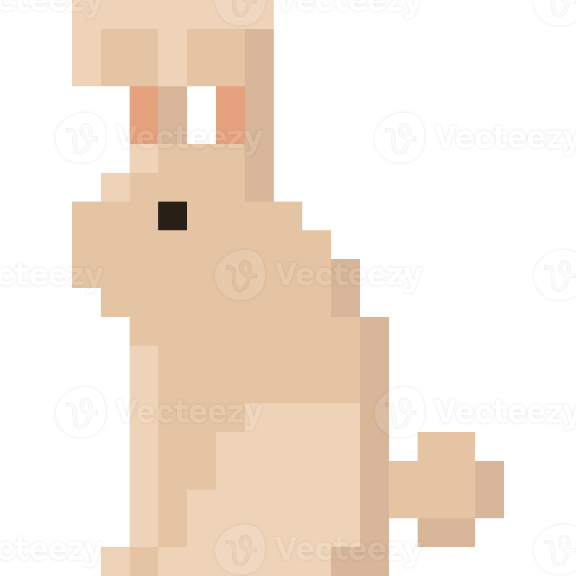 Pixel Art autumn rabbit icon 27190542 PNG