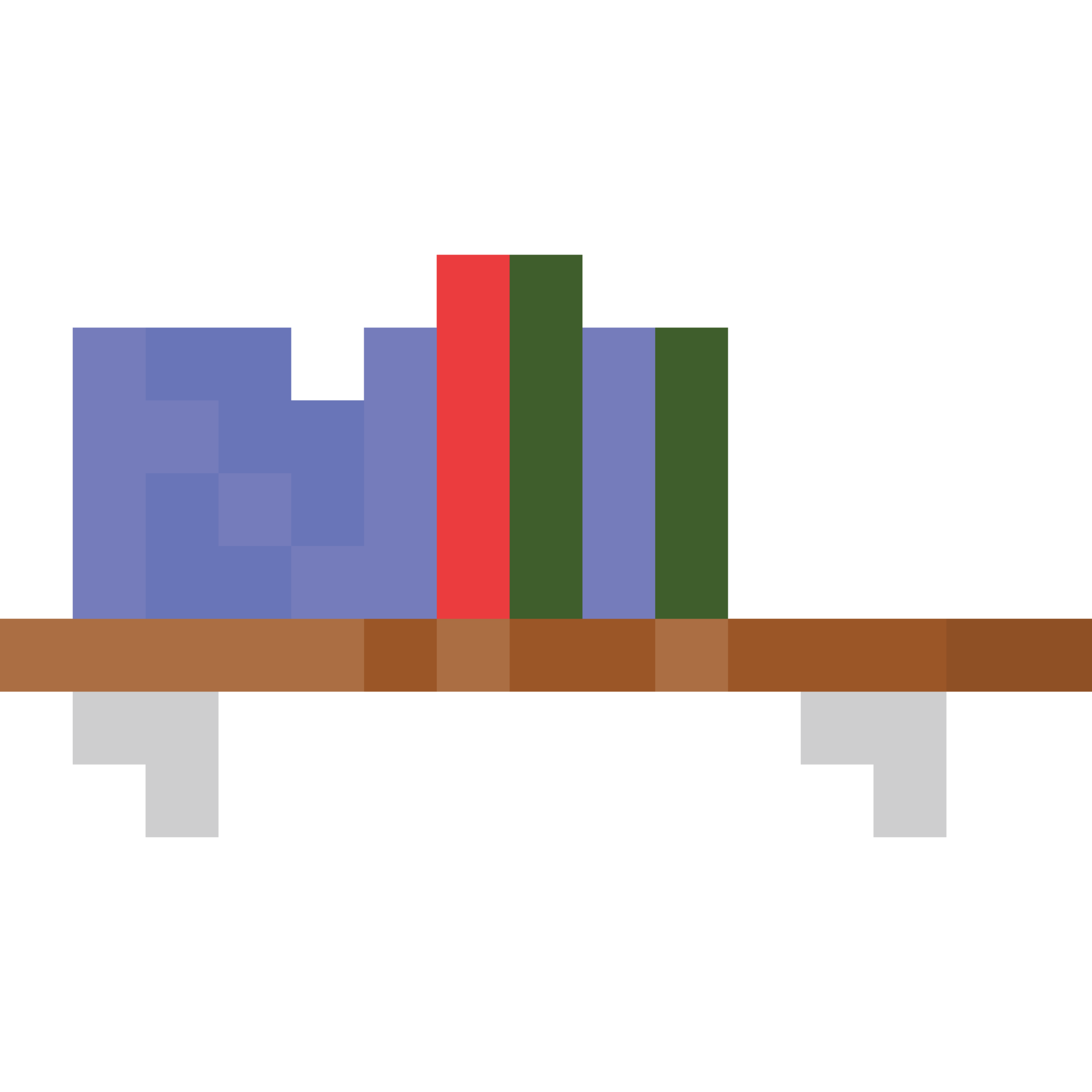 Pixel art book shelf 27190726 PNG