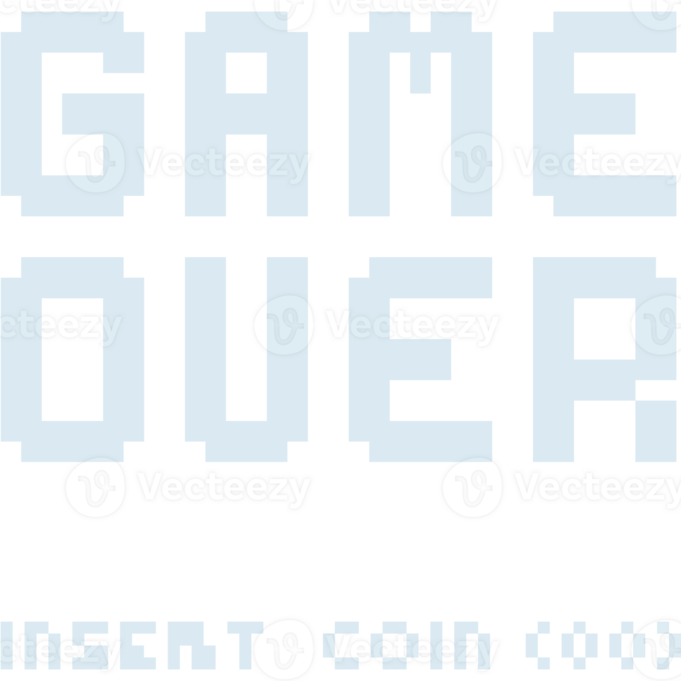 Pixel Art Game Over Text 27190828 Png