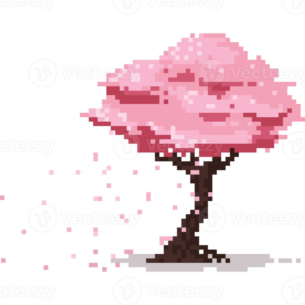 Pixel art sakura tree 27191072 PNG Pixel art sakura tree 27191072 PNG