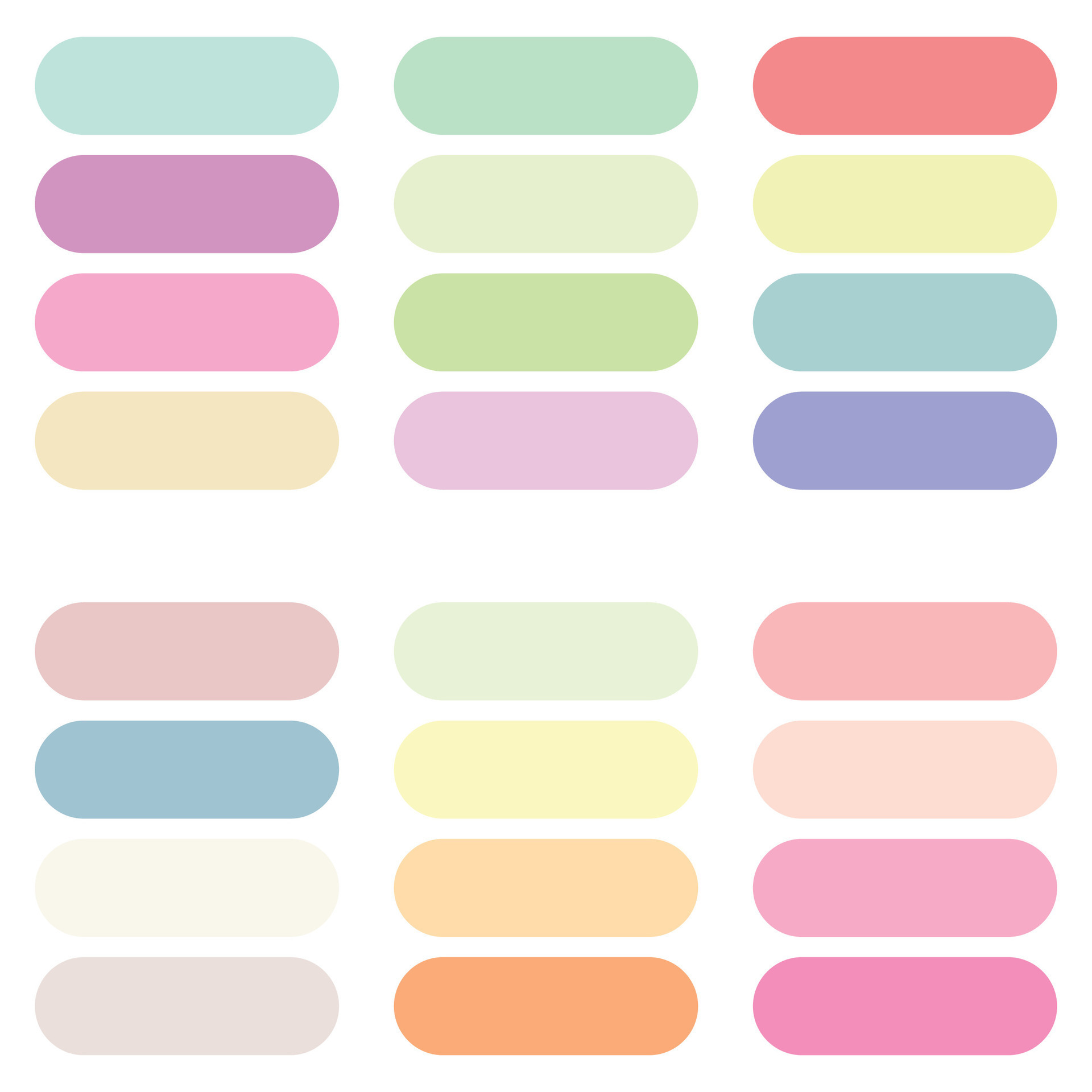 Abstract Colored Palette Guide. Pastel color set. RGB color. 27191107 ...