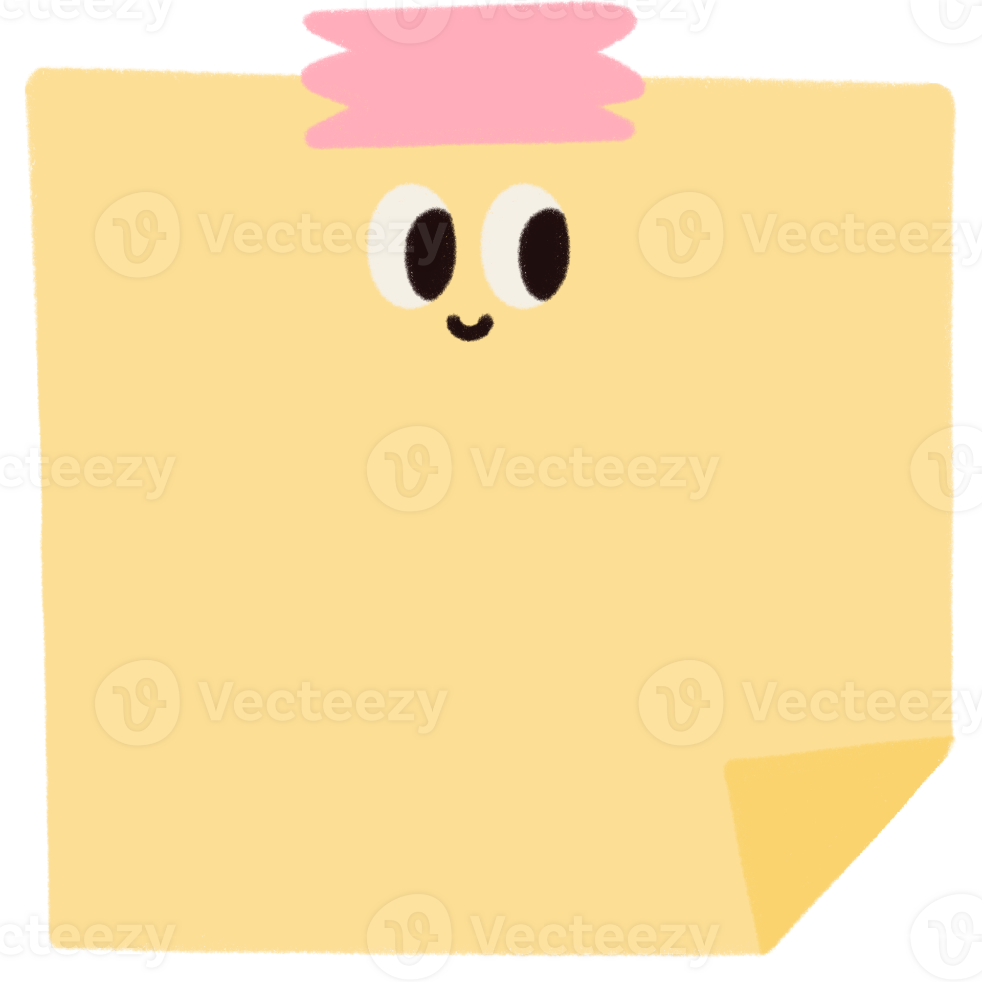 Memo note memo with smile face 27192767 PNG