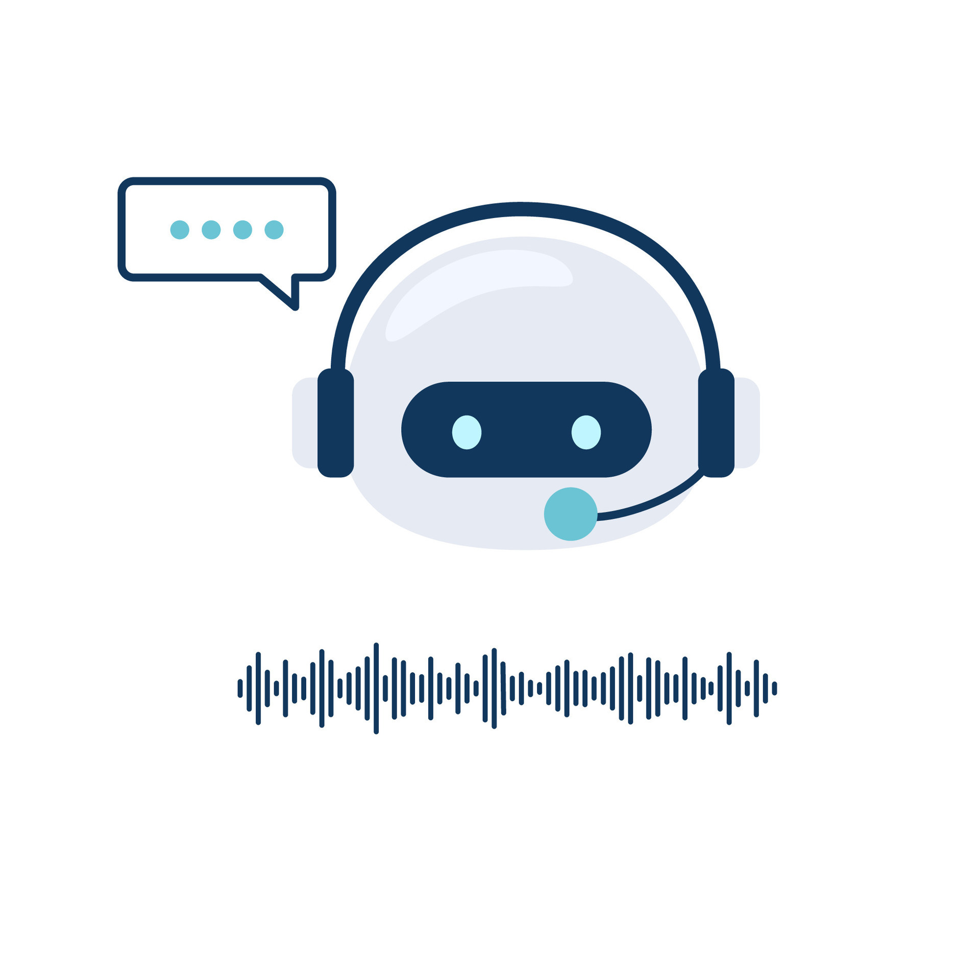 Digital Chat Bot Robot Assistant For Customer Support Concept Of Virtual Conversation
